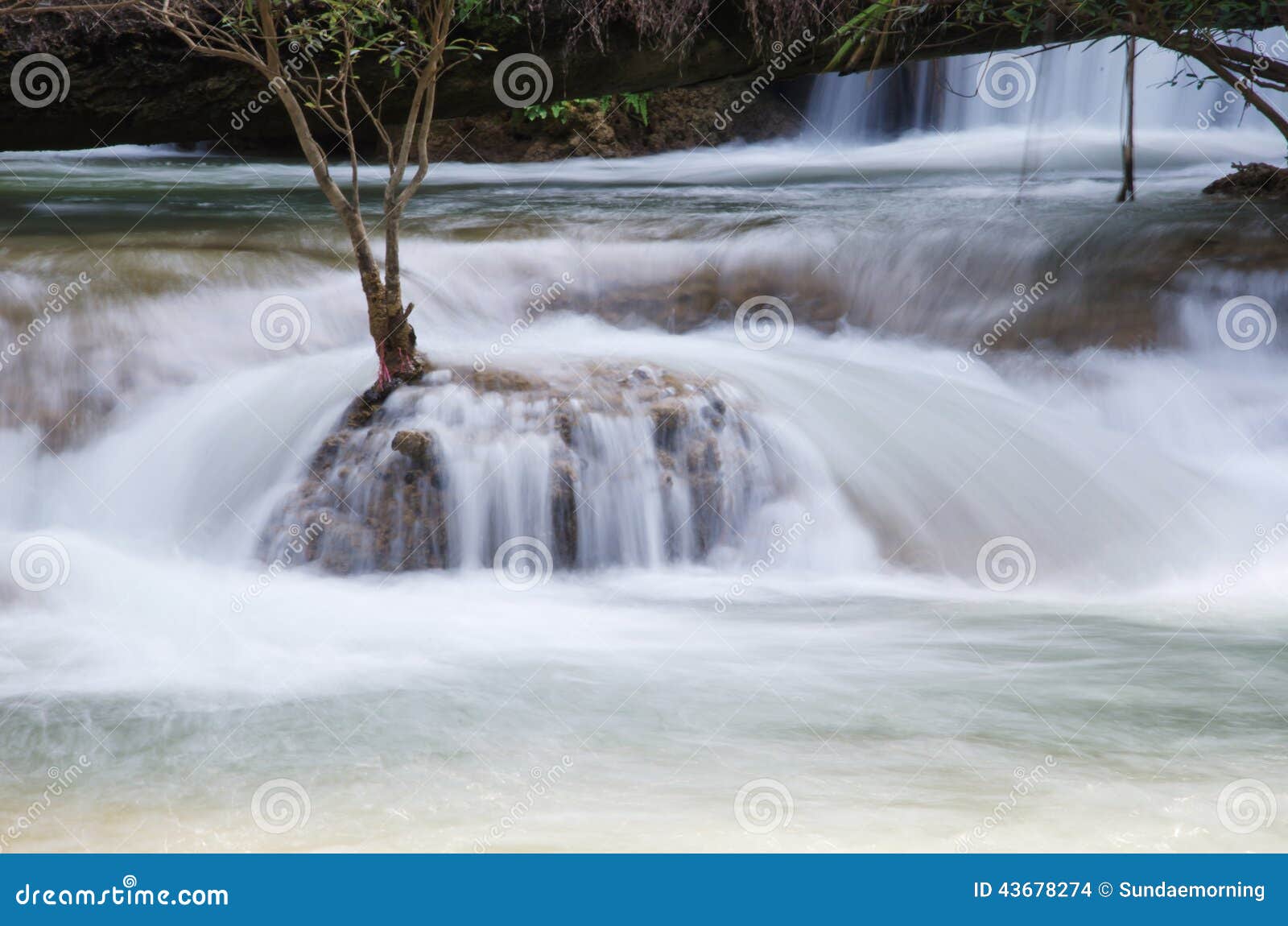 Cascade Motion in Small Stream Stock Photo - Image of cascade, creek ...