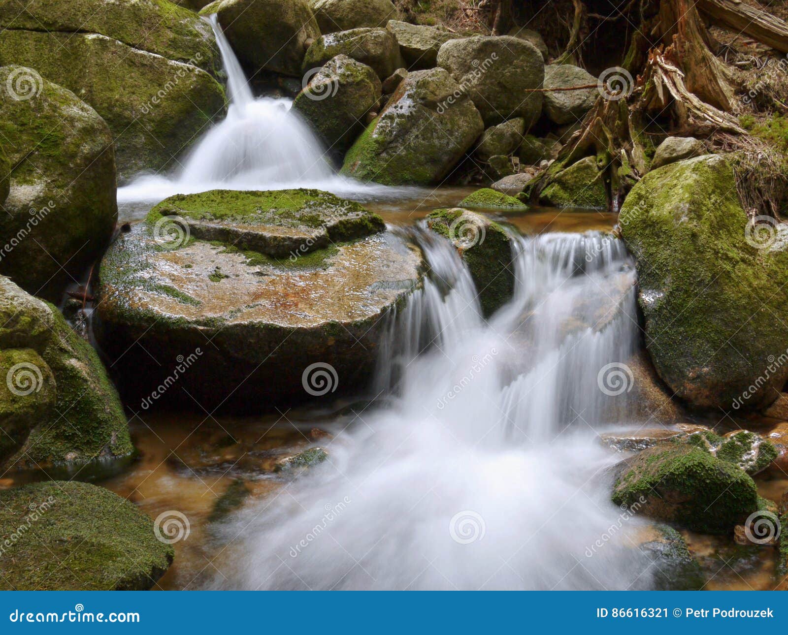 Cascade mountain creek stock image. Image of rock, fall - 86616321