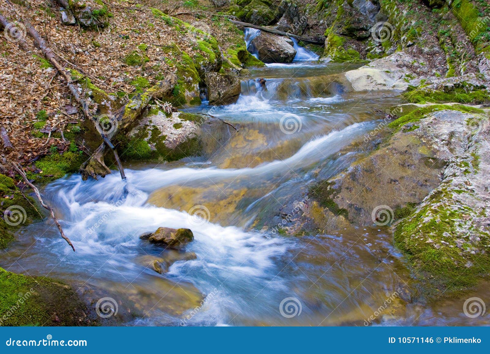 Cascade of mountain river stock photo. Image of water - 10571146