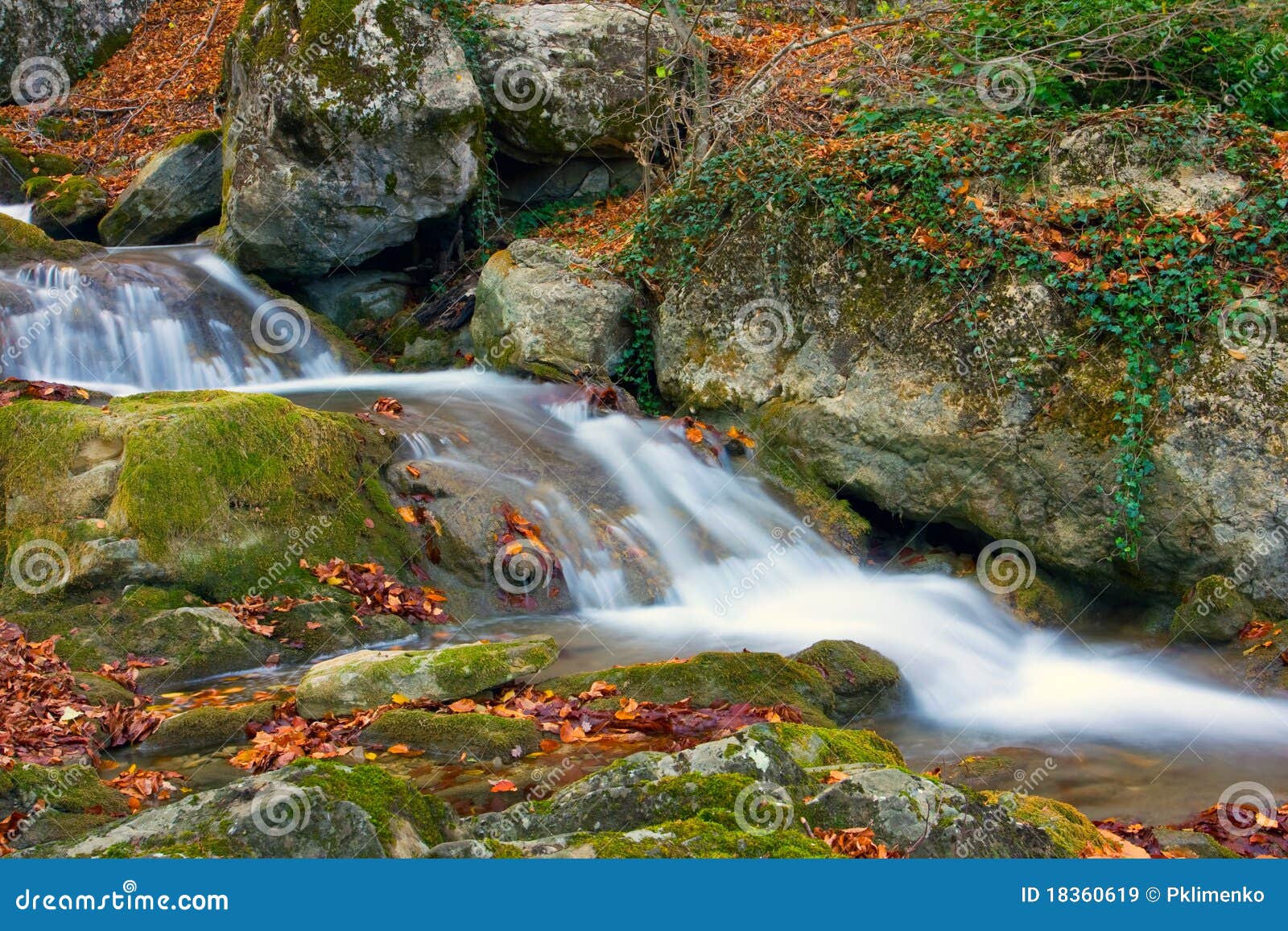 Cascade of mountain river stock image. Image of nature - 18360619