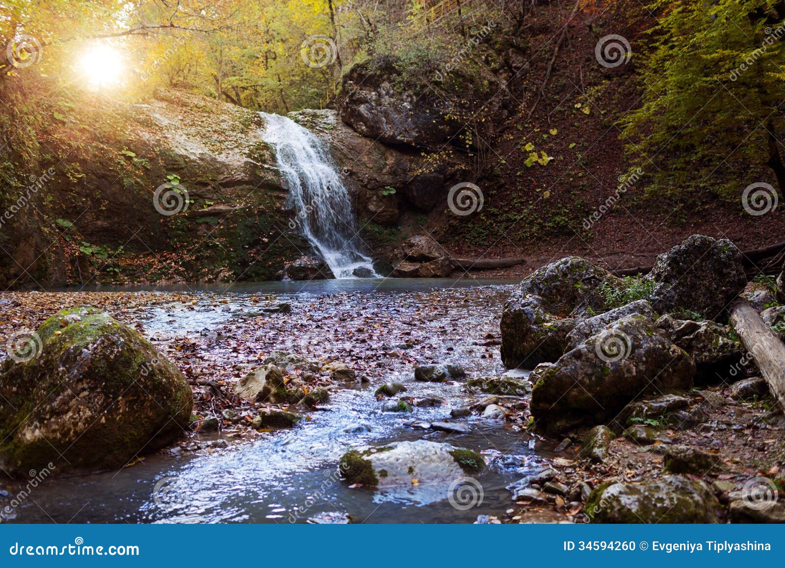 Cascade mountain river stock photo. Image of scenery - 34594260