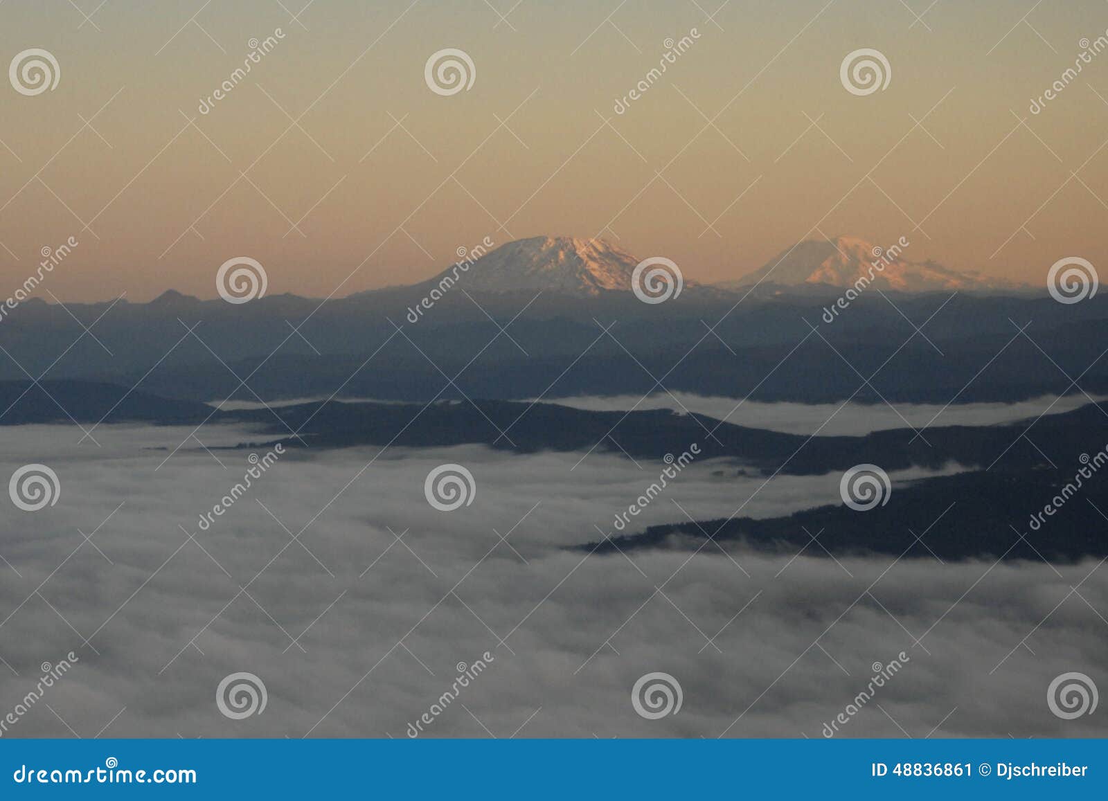 Cascade Mountain sunset stock image. Image of service - 48836861