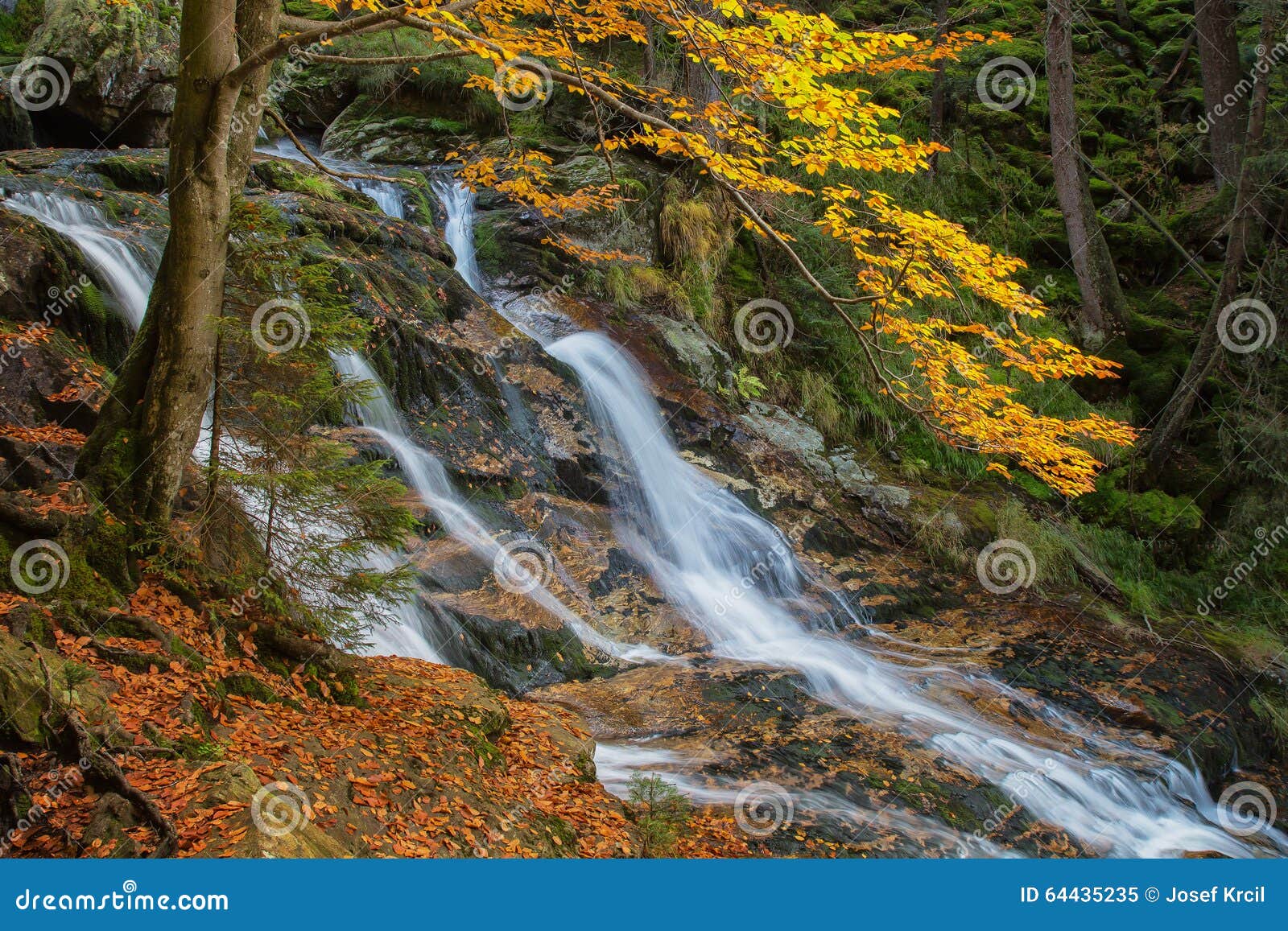 Cascade on the River stock image. Image of national, flowing - 64435235