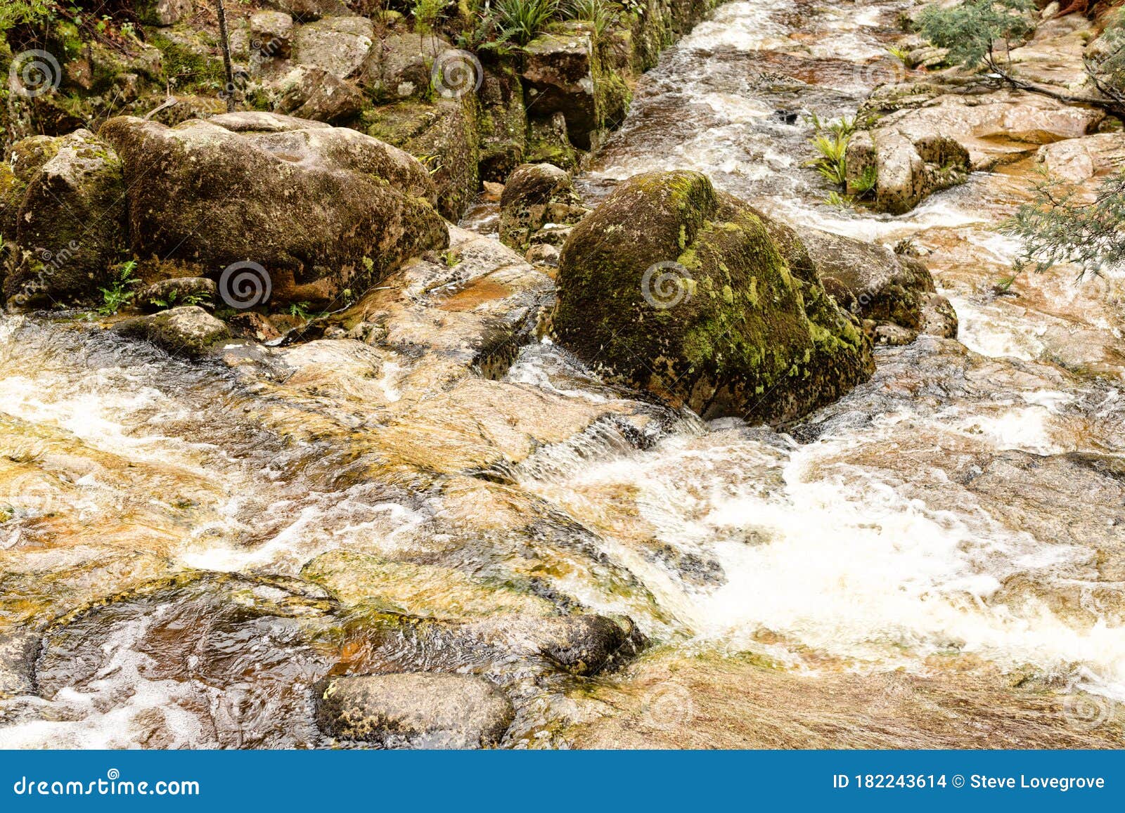Cascade River Cascading Over Rocks Stock Photo - Image of australia ...