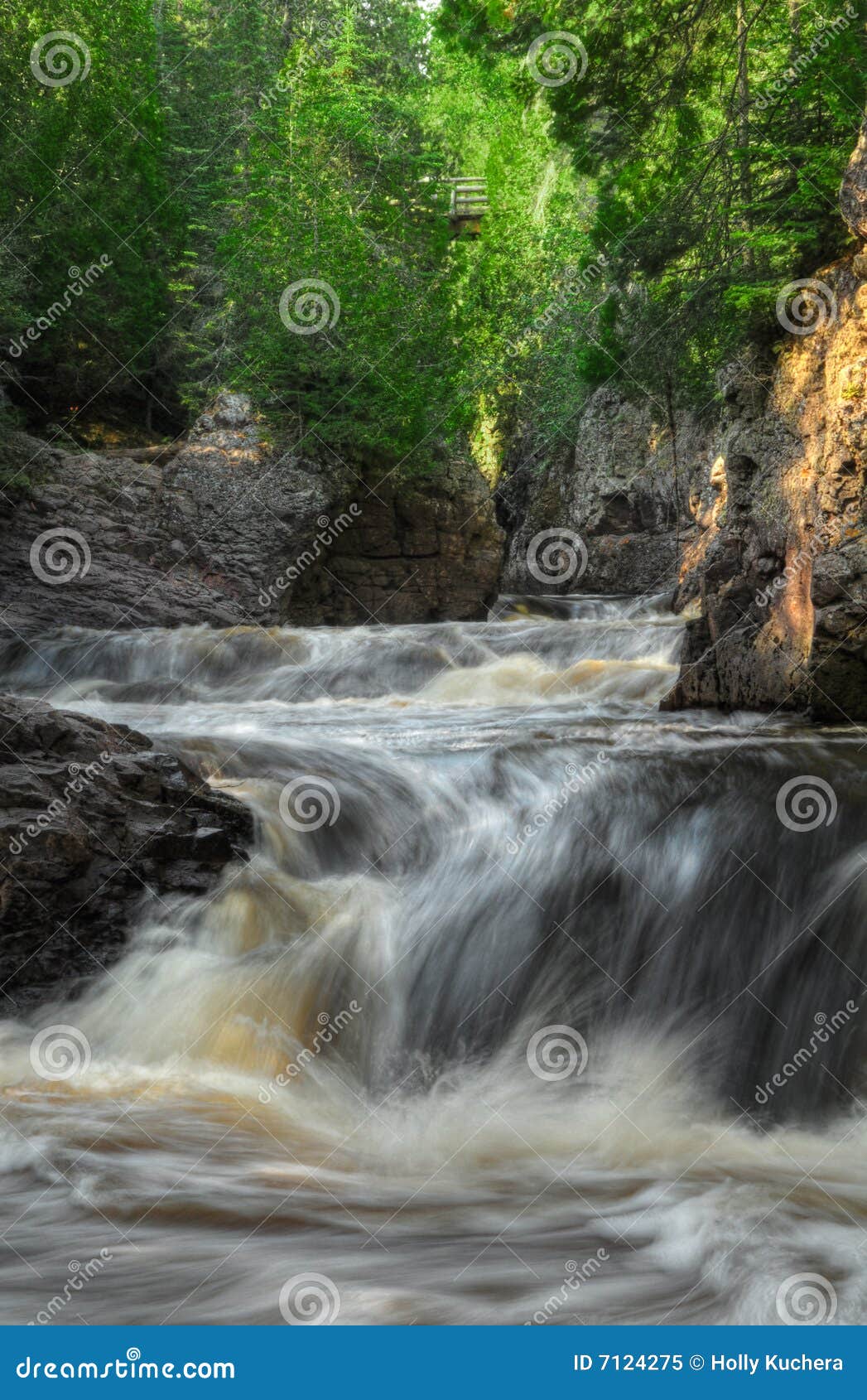 Cascade River Waterfall stock image. Image of motion, nature - 7124275