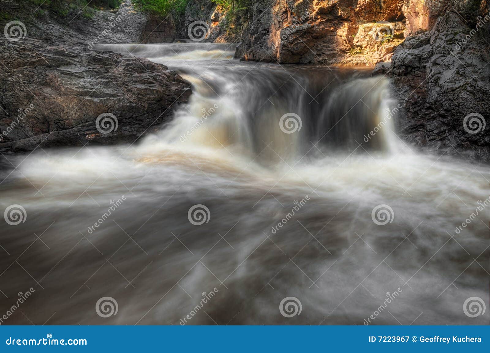 Cascade River Waterfall stock image. Image of outside - 7223967