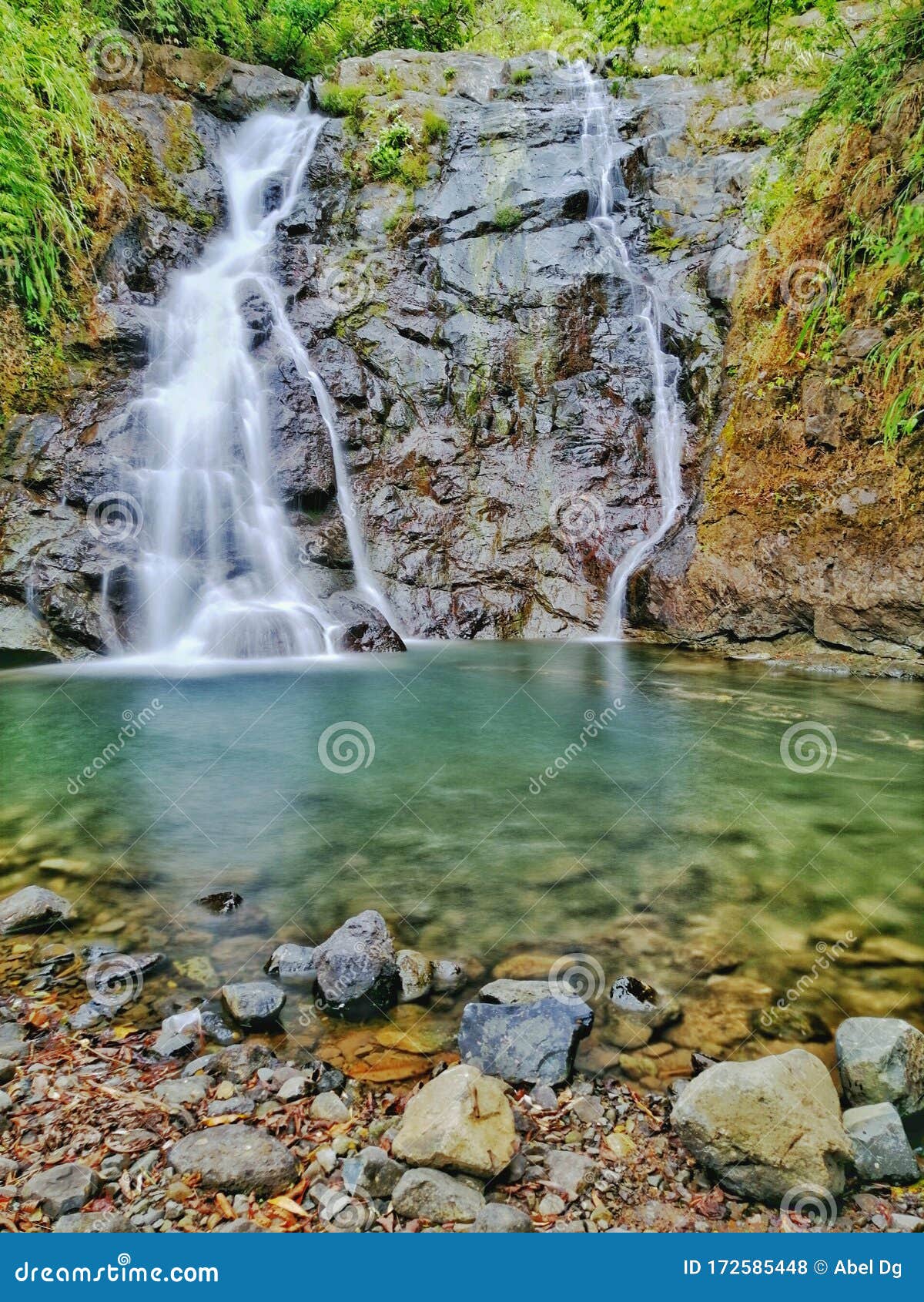Cascade stock photo. Image of nature, water, rocks, river - 172585448