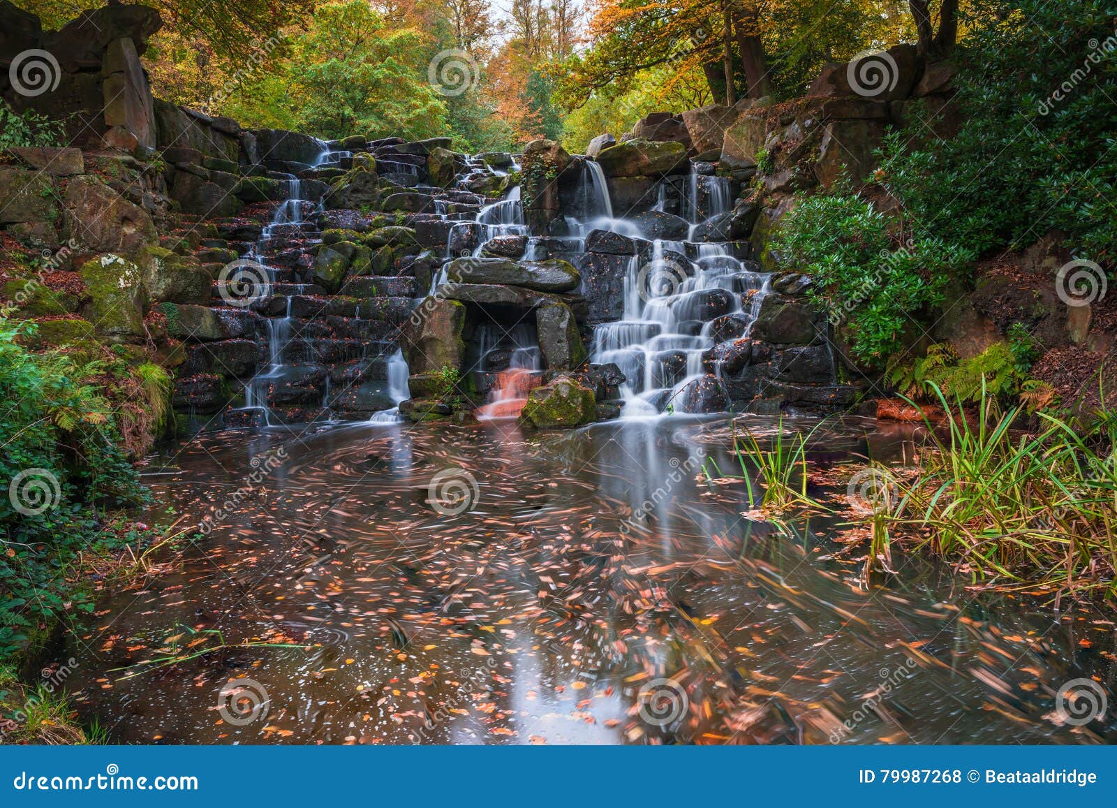 A Cascade in Virginia Water, Surrey Stock Photo - Image of adventure ...