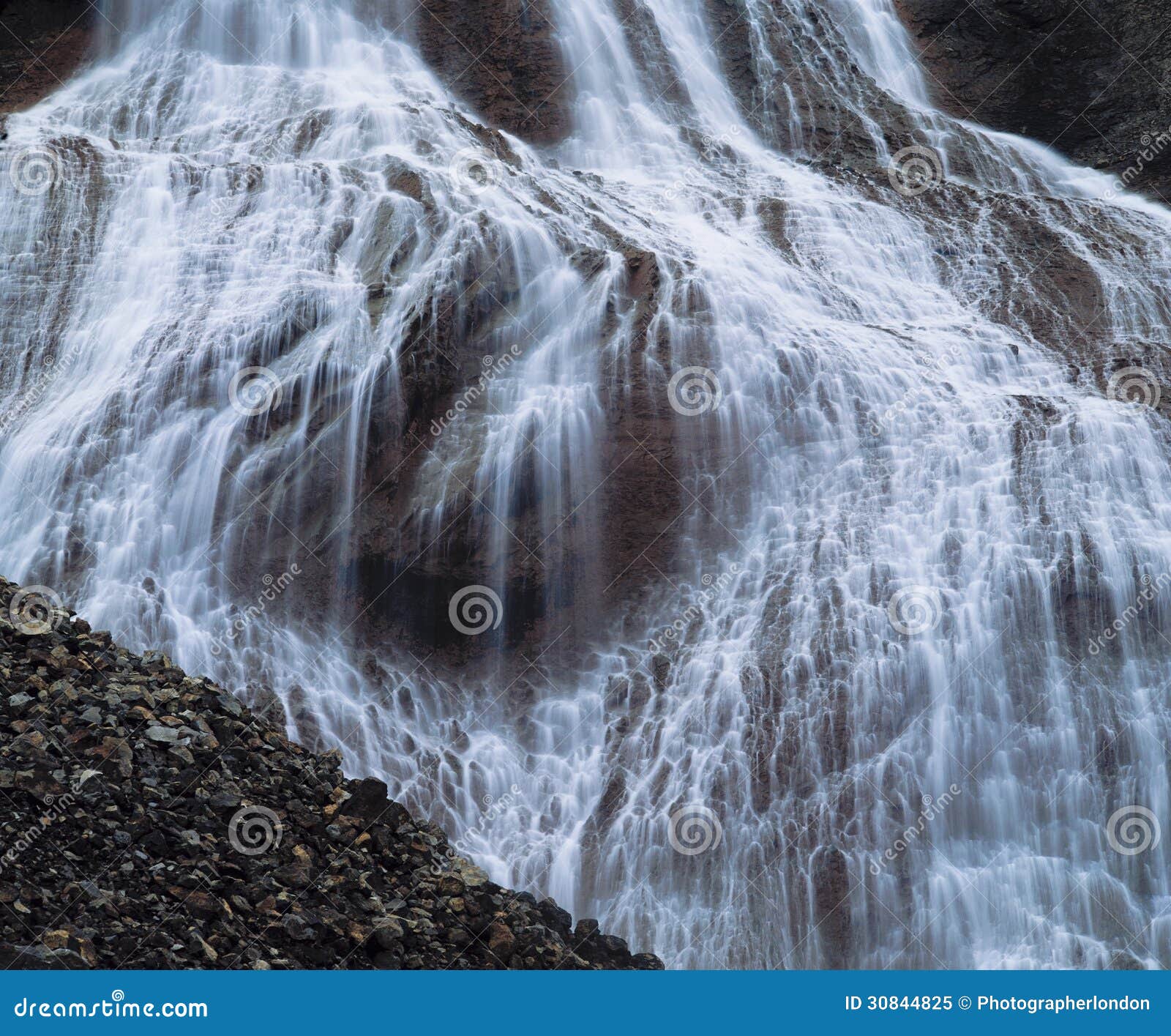 Cascade waterfall close-up stock image. Image of water - 30844825