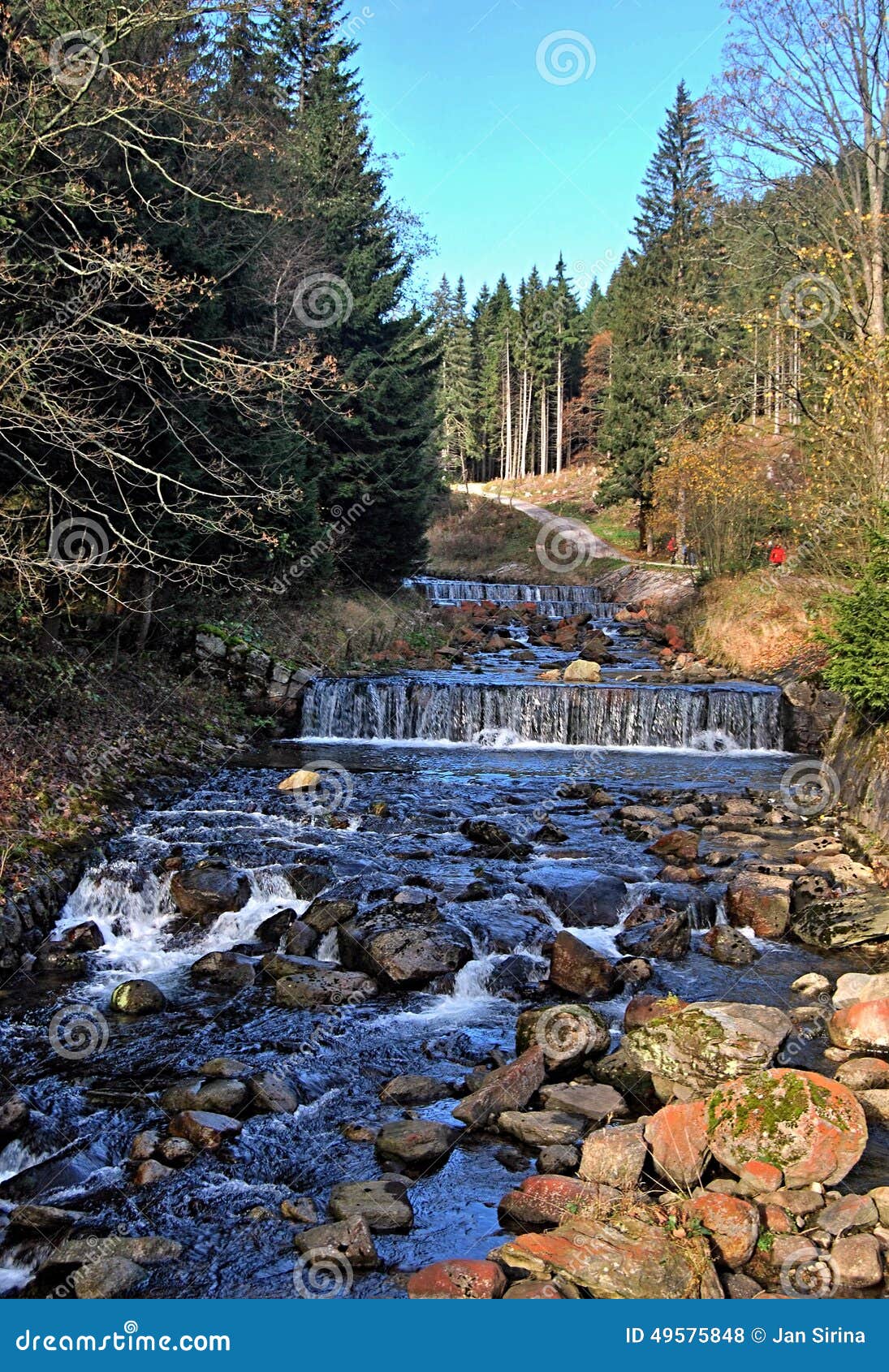 Cascades on mountain river stock photo. Image of mountains - 49575848