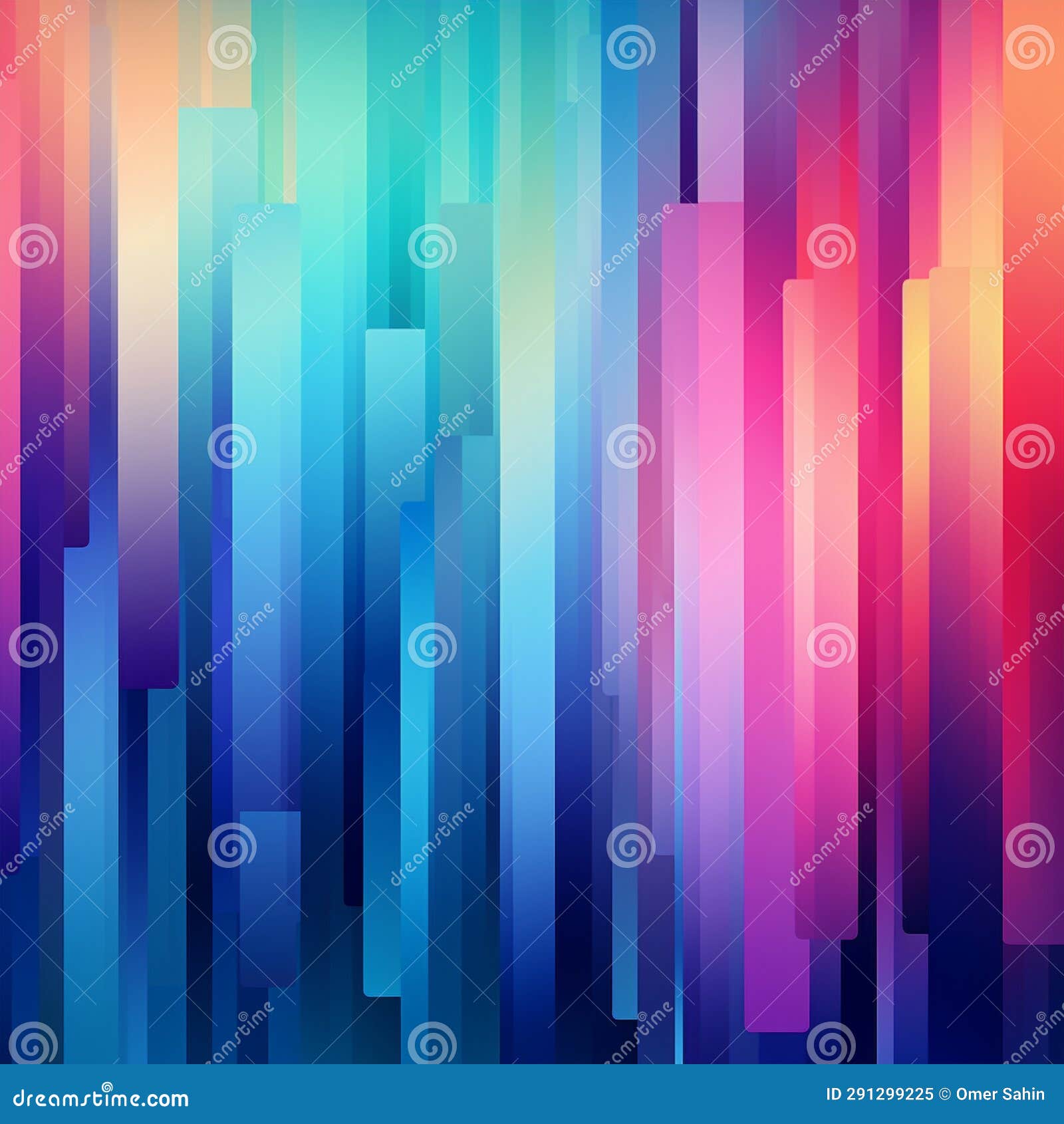 Cascading Colors in Mesmerizing Gradient Pattern Stock Illustration ...
