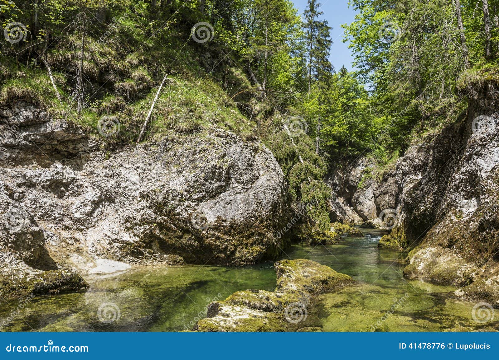 Cascading mountain stream stock photo. Image of beautiful - 41478776
