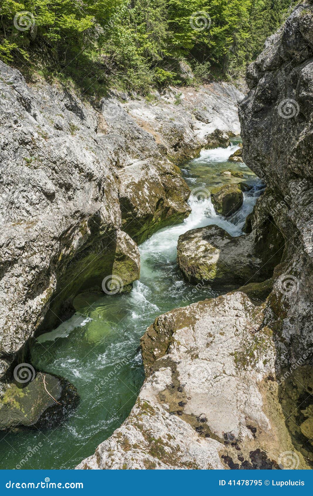 Cascading mountain stream stock image. Image of natural - 41478795