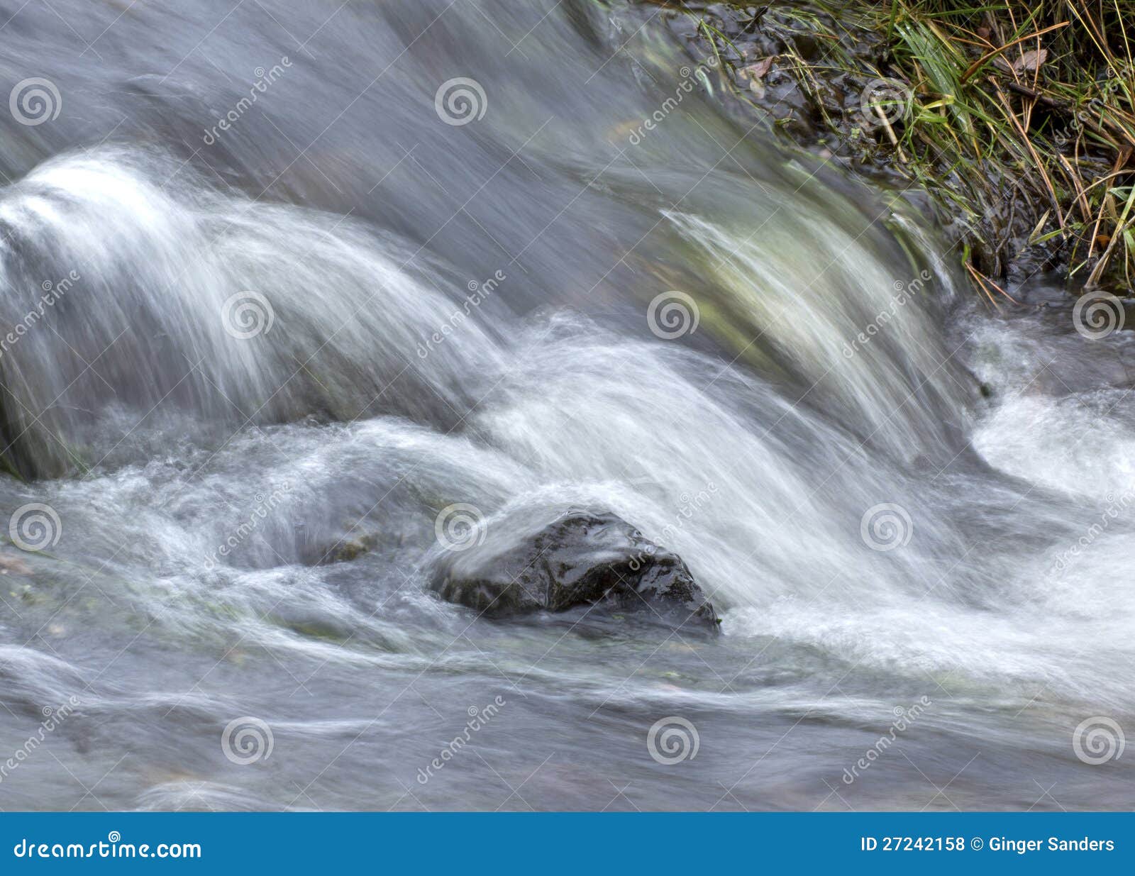 Cascading Stream Water stock photo. Image of gray, rushing - 27242158