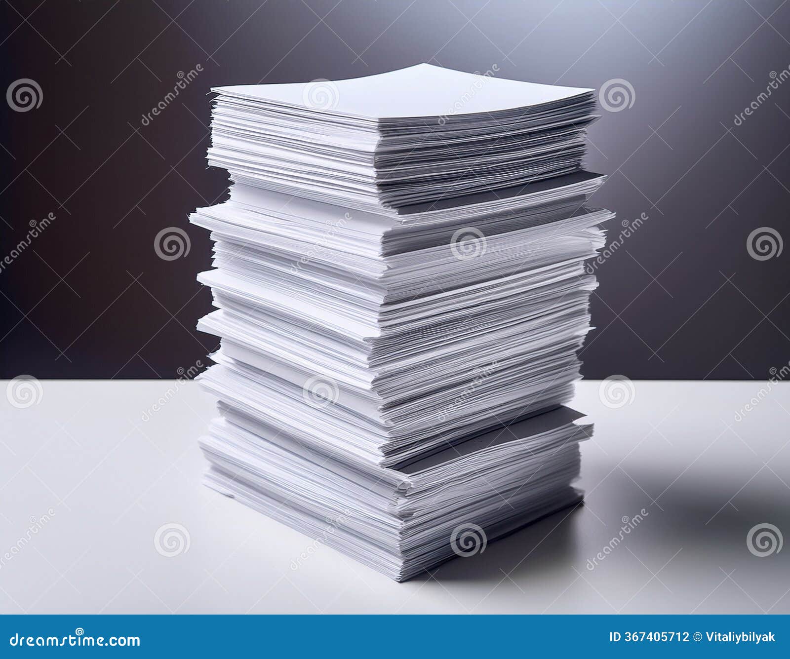 A Printer Stacked With Excessive Paper, Leading To A Jam, An Outdated ...