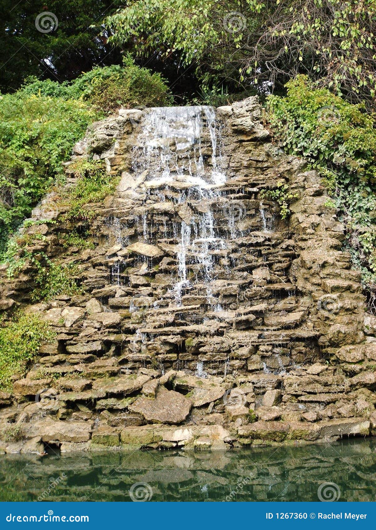 Cascading waterfall stock photo. Image of fall, falls - 1267360
