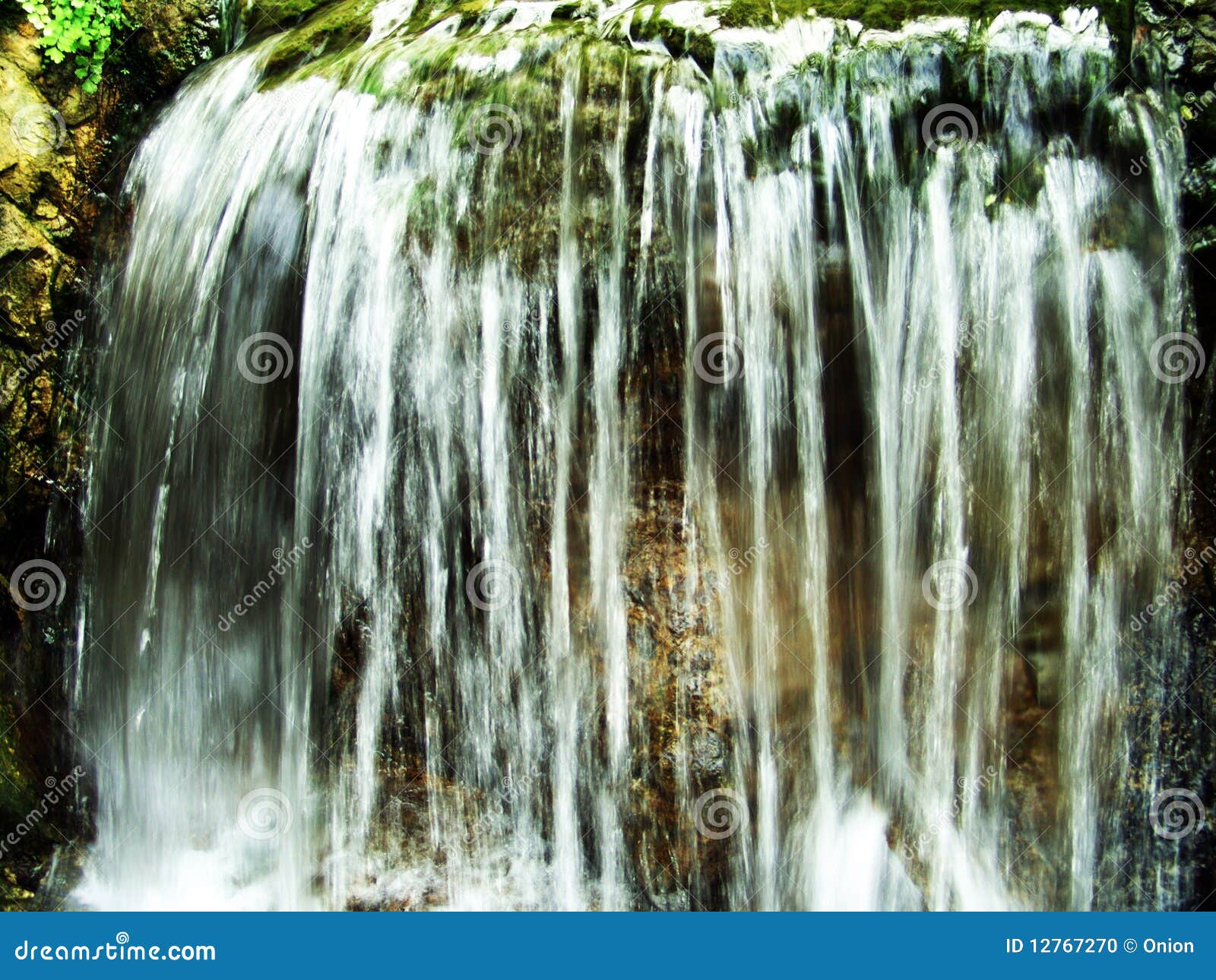 Cascading waterfall stock photo. Image of health, aqua - 12767270