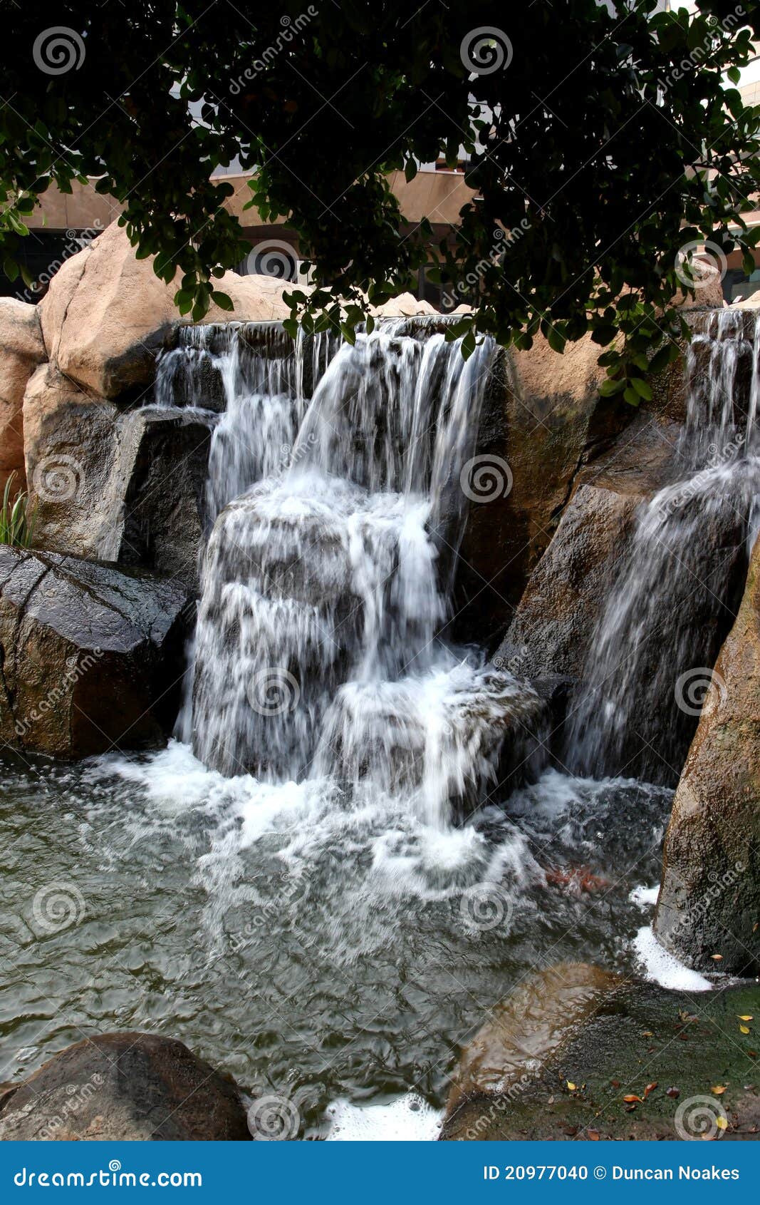 Cascading Waterfall stock photo. Image of forest, beauty - 20977040