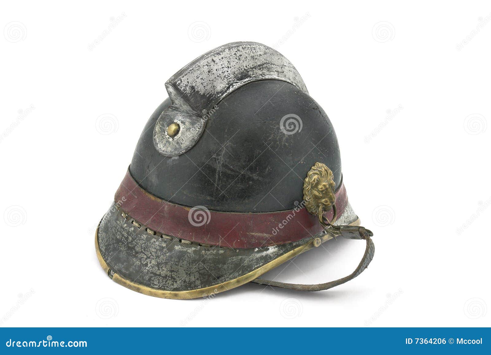 Casco Del Vigile Del Fuoco Dell'annata Fotografia Stock - Immagine di ...