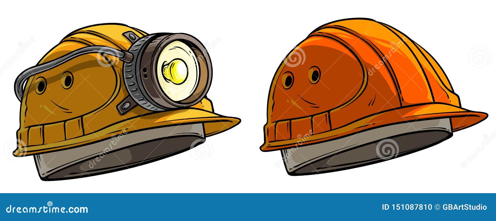 Casco Protettivo Del Minatore Del Fumetto Con La Torcia Elettrica ... Casco Protettivo Del Minatore Del Fumetto Con La Torcia Elettrica ...