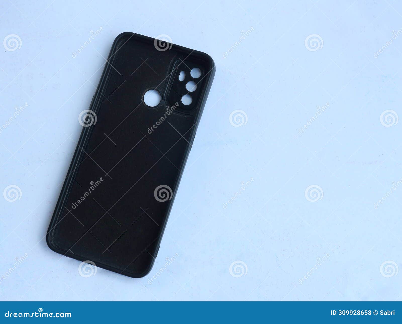 Black Cellphone Case Isolated on White Background Stock Photo - Image ...