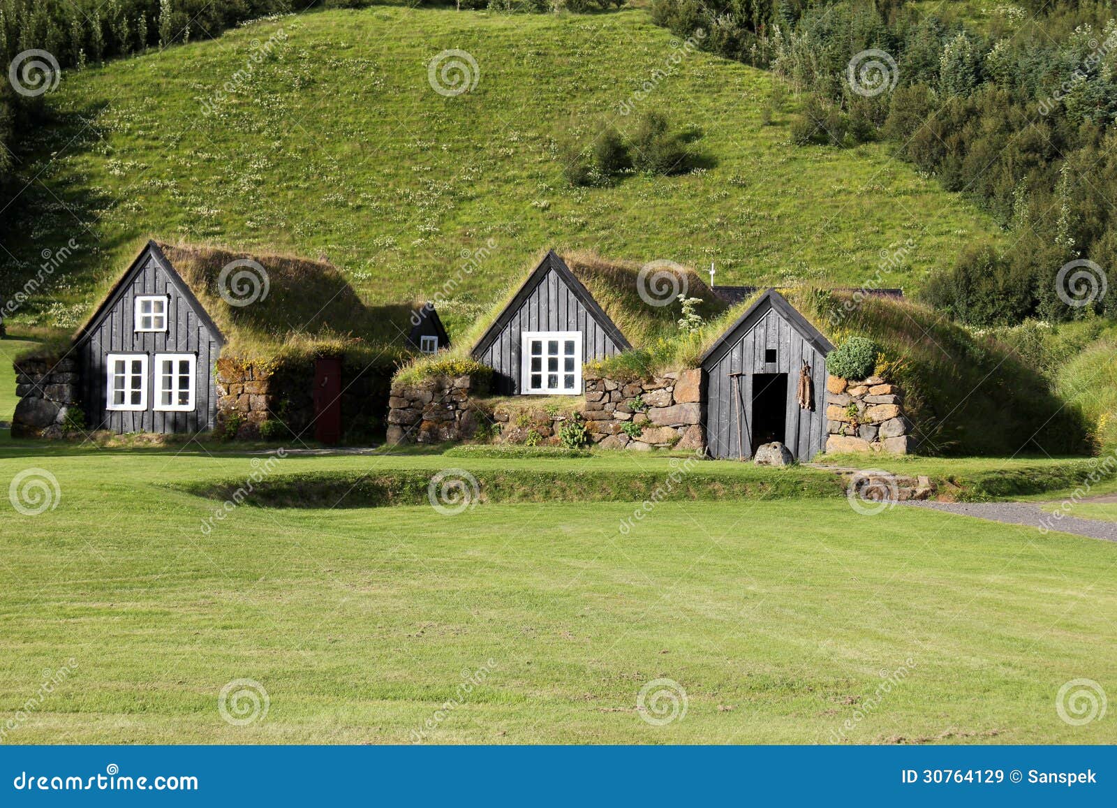 Case antiche in Islanda. immagine stock. Immagine di nord - 30764129