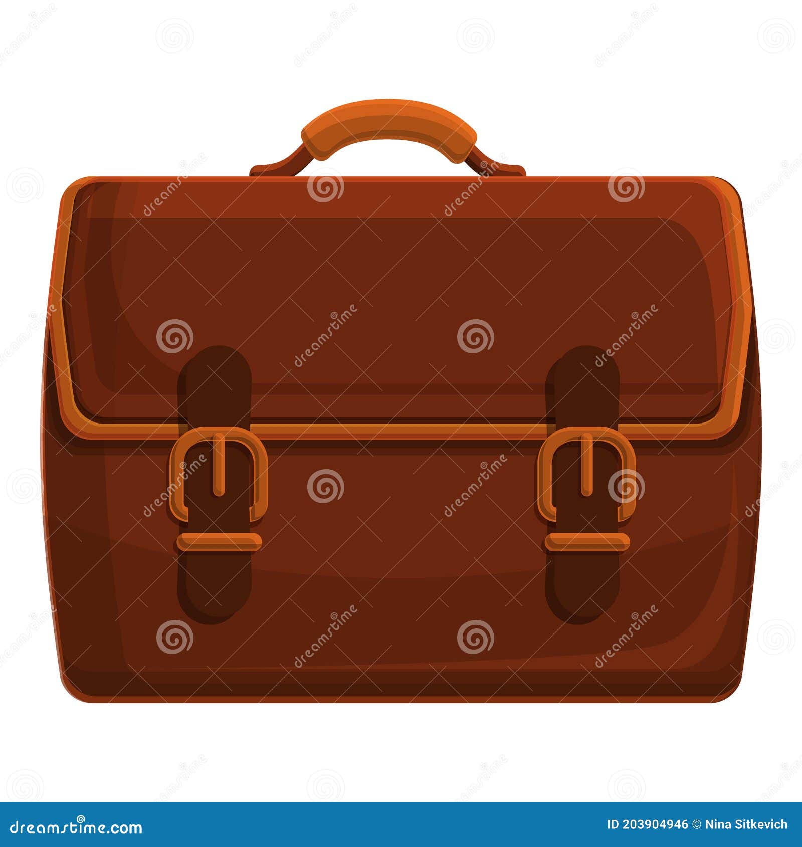 Case Briefcase For Men Cartoon Vector Illustration | CartoonDealer.com ...