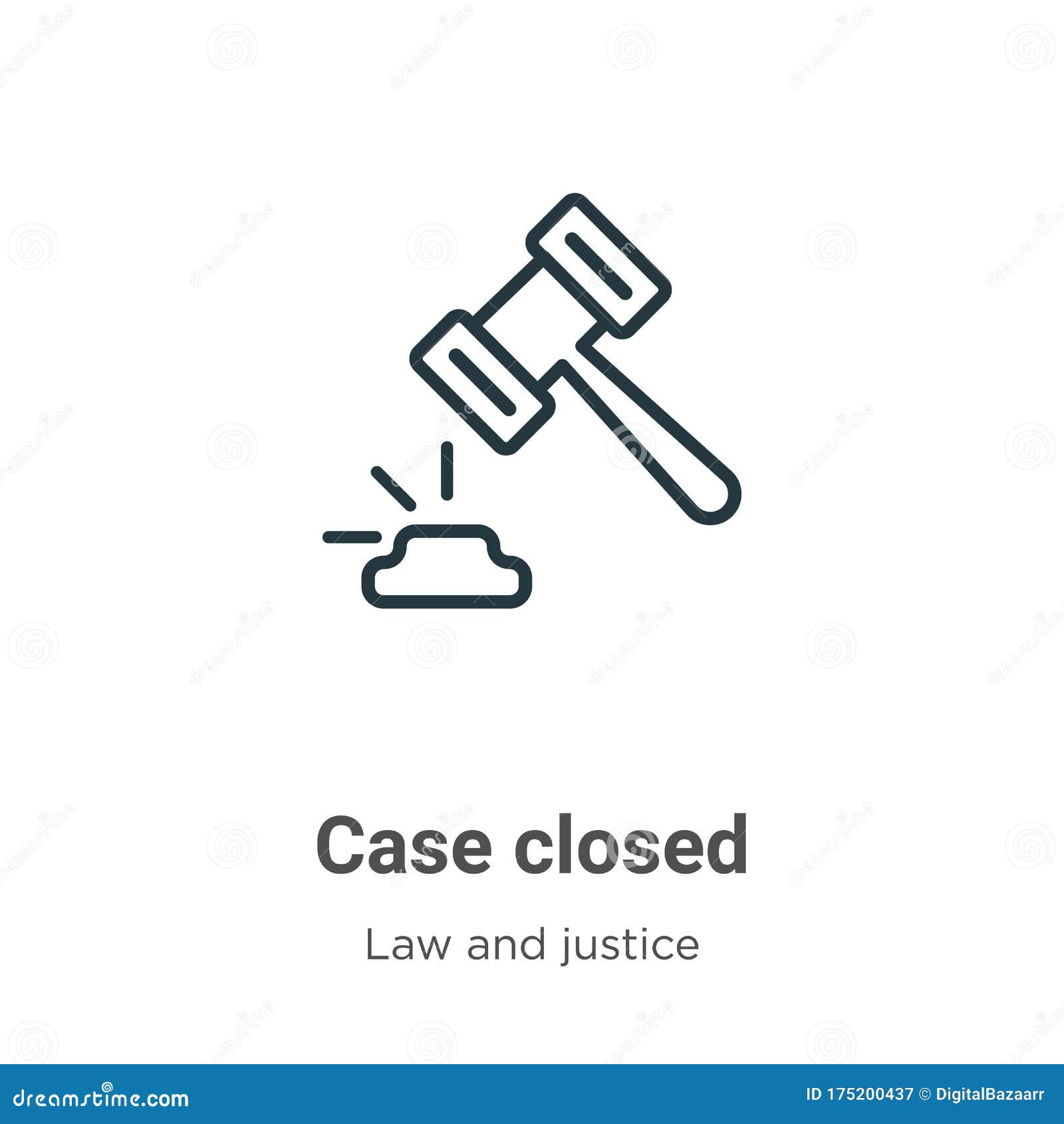 Case Closed Outline Vector Icon. Thin Line Black Case Closed Icon, Flat ...