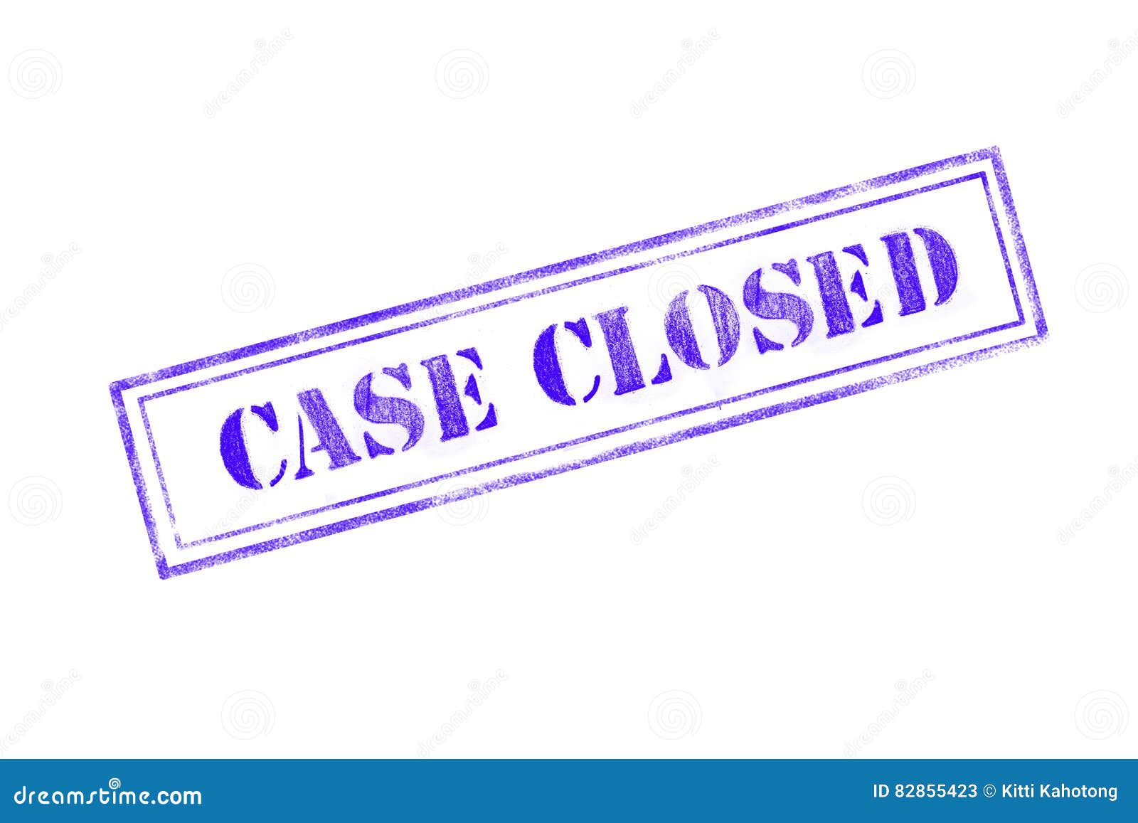`CASE CLOSED ` Rubber Stamp Over a White Background Stock Illustration ...