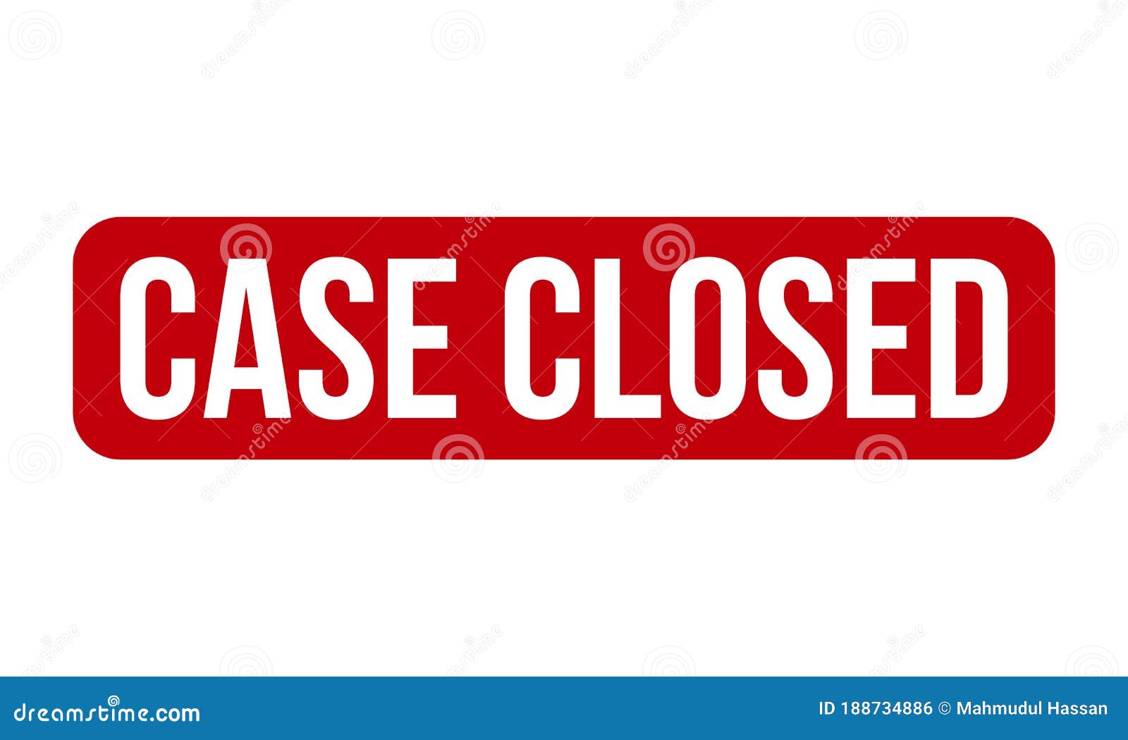 Case Closed Rubber Stamp. Red Case Closed Rubber Grunge Stamp Seal ...