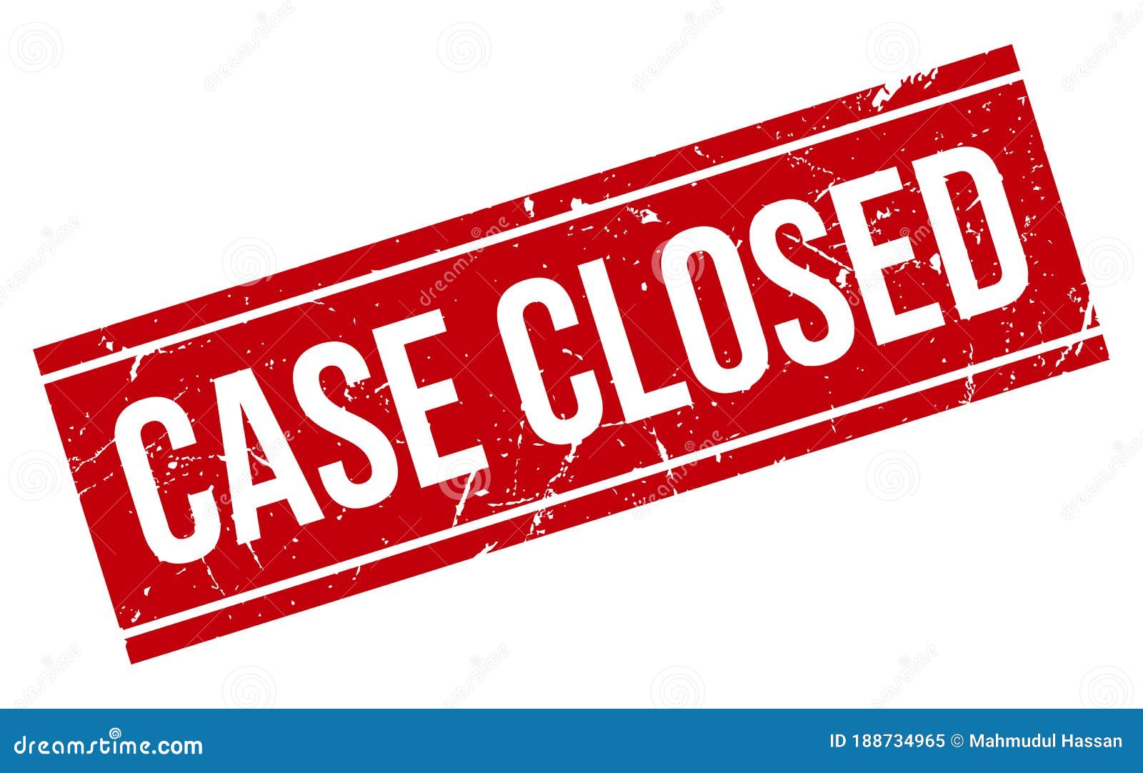 Case Closed Rubber Stamp. Red Case Closed Rubber Grunge Stamp Seal ...