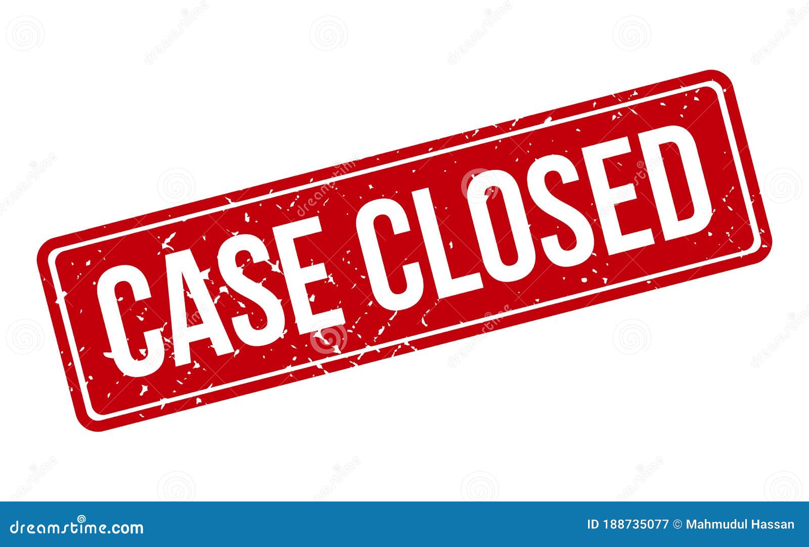 Case Closed Rubber Stamp. Red Case Closed Rubber Grunge Stamp Seal ...