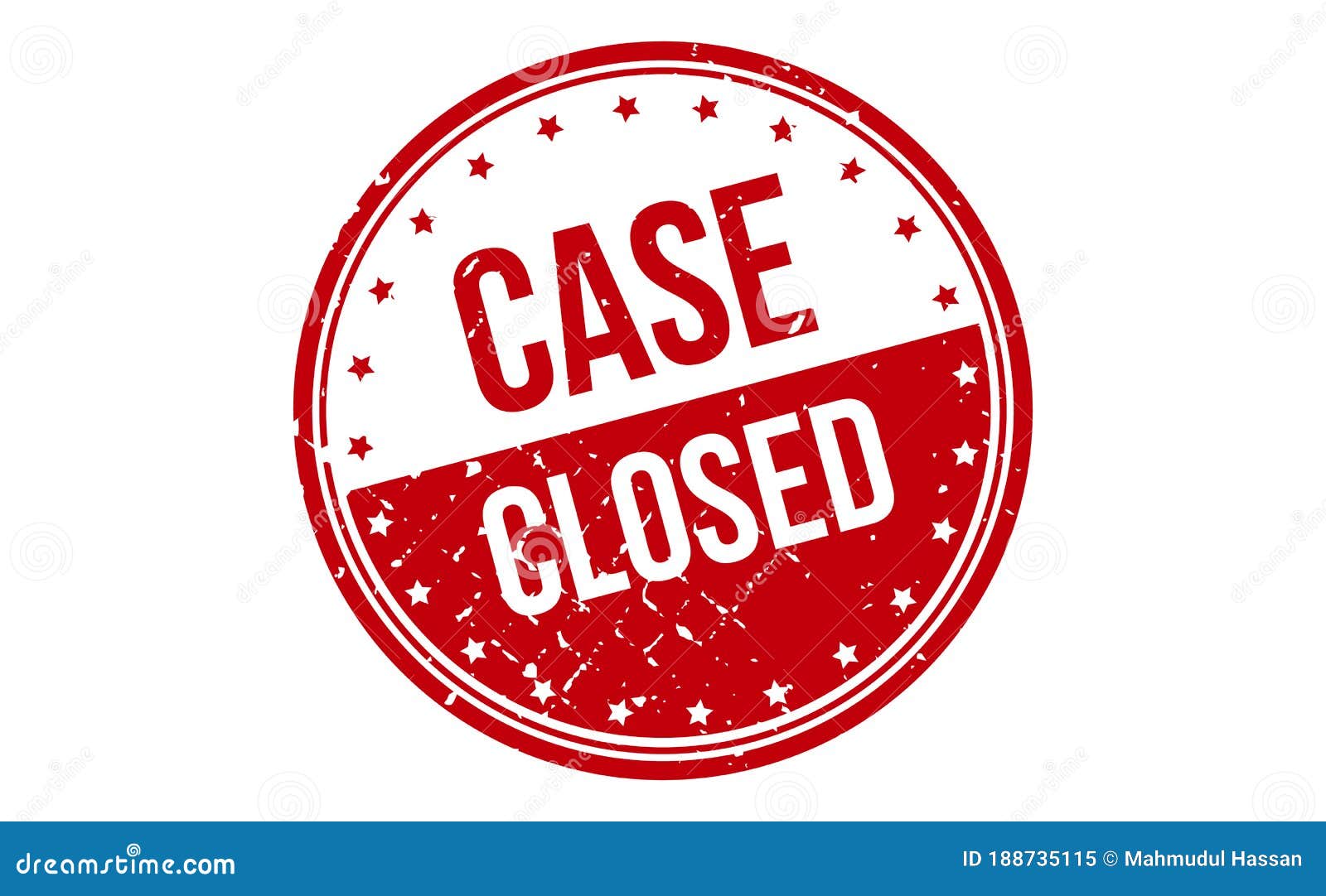 Case Closed Rubber Stamp. Red Case Closed Rubber Grunge Stamp Seal ...