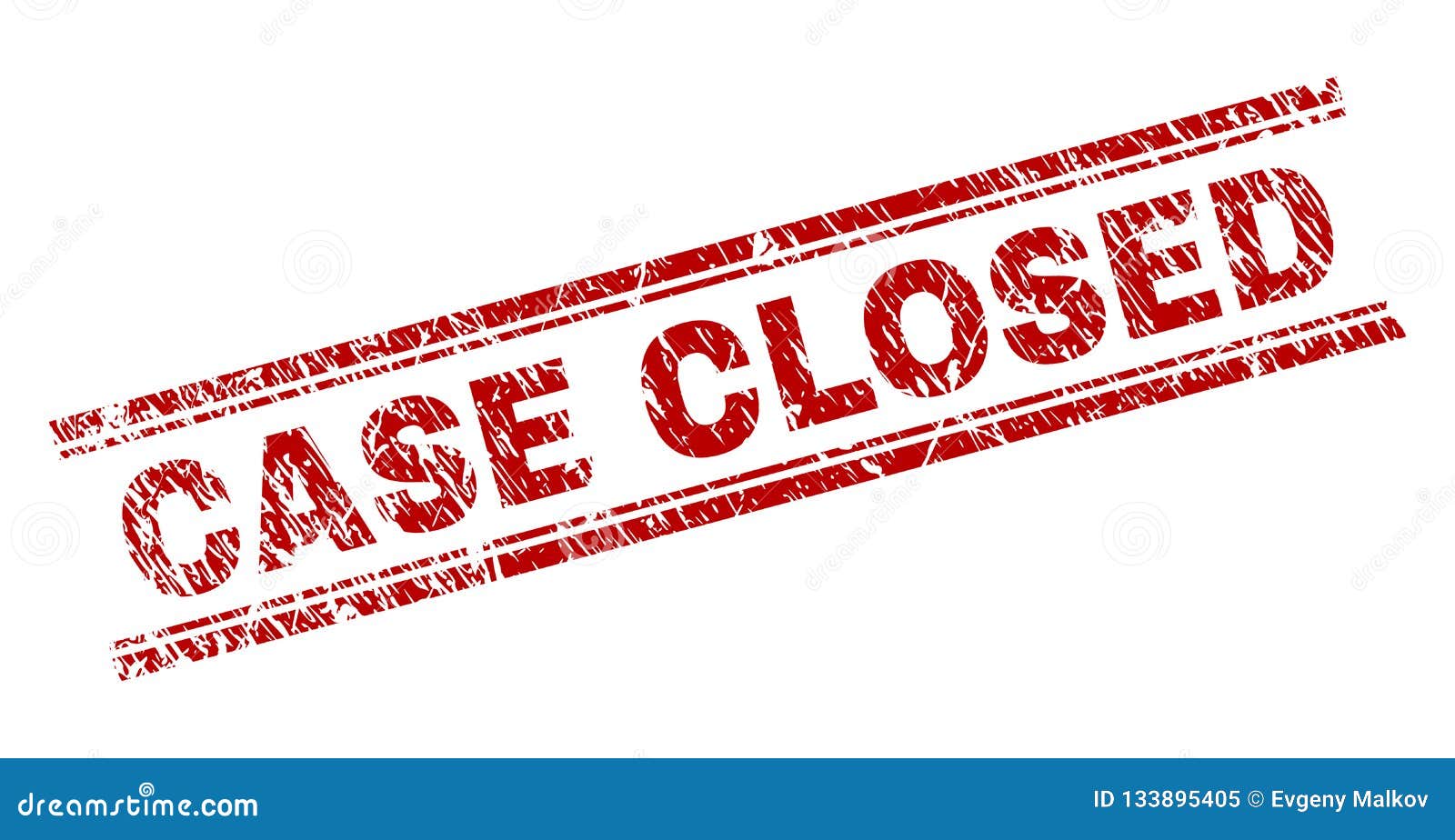 Scratched Textured CASE CLOSED Stamp Seal Stock Vector - Illustration ...