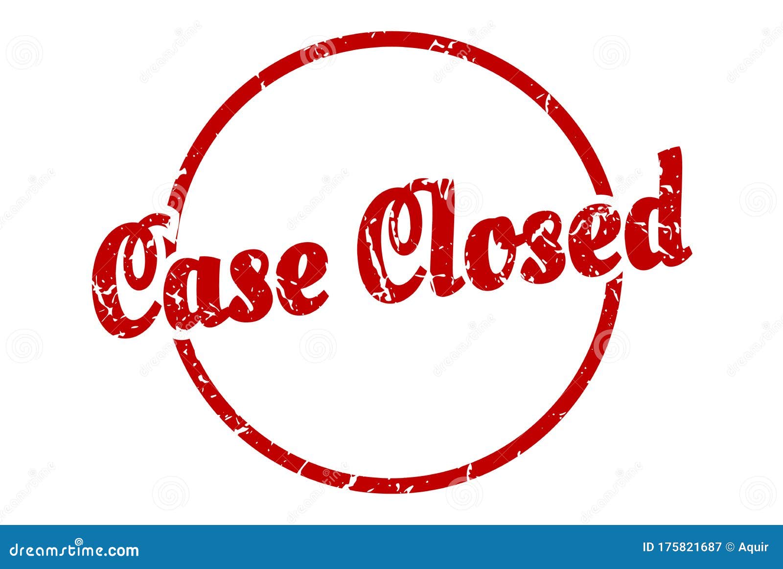 Case Closed Sign. Case Closed Round Vintage Stamp Stock Vector ...