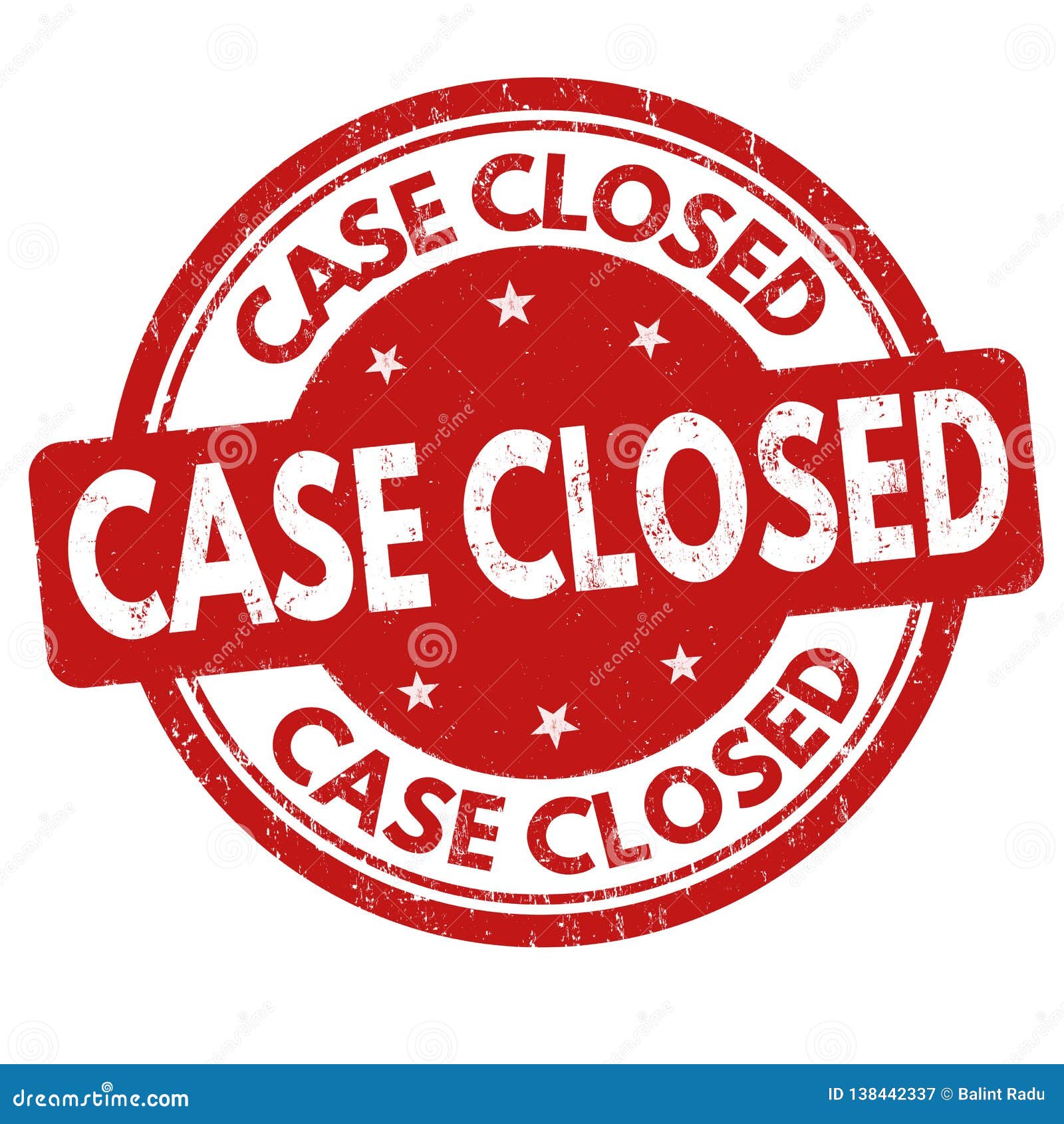 Case Closed Sticker. Case Closed Sign On Transparent Background Cartoon ...