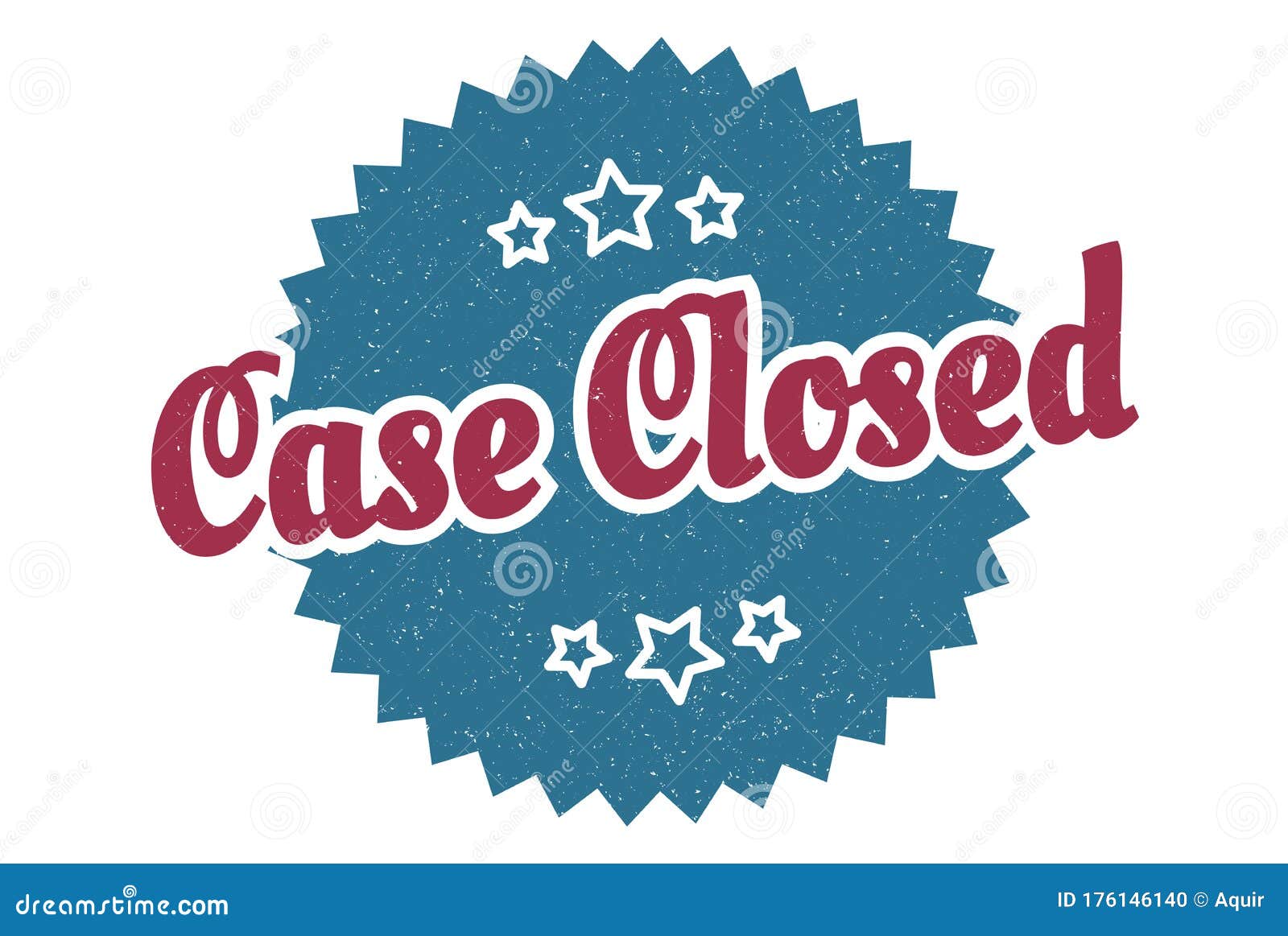 Case Closed Sign. Case Closed Vintage Retro Label Stock Vector ...