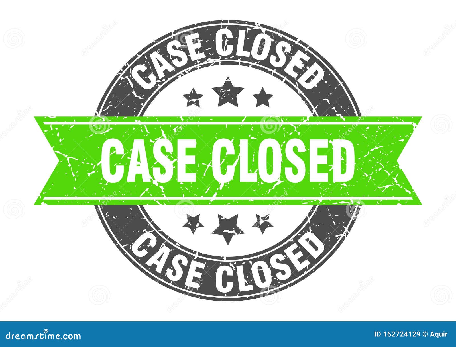 Case closed stamp stock vector. Illustration of ribbon - 162724129