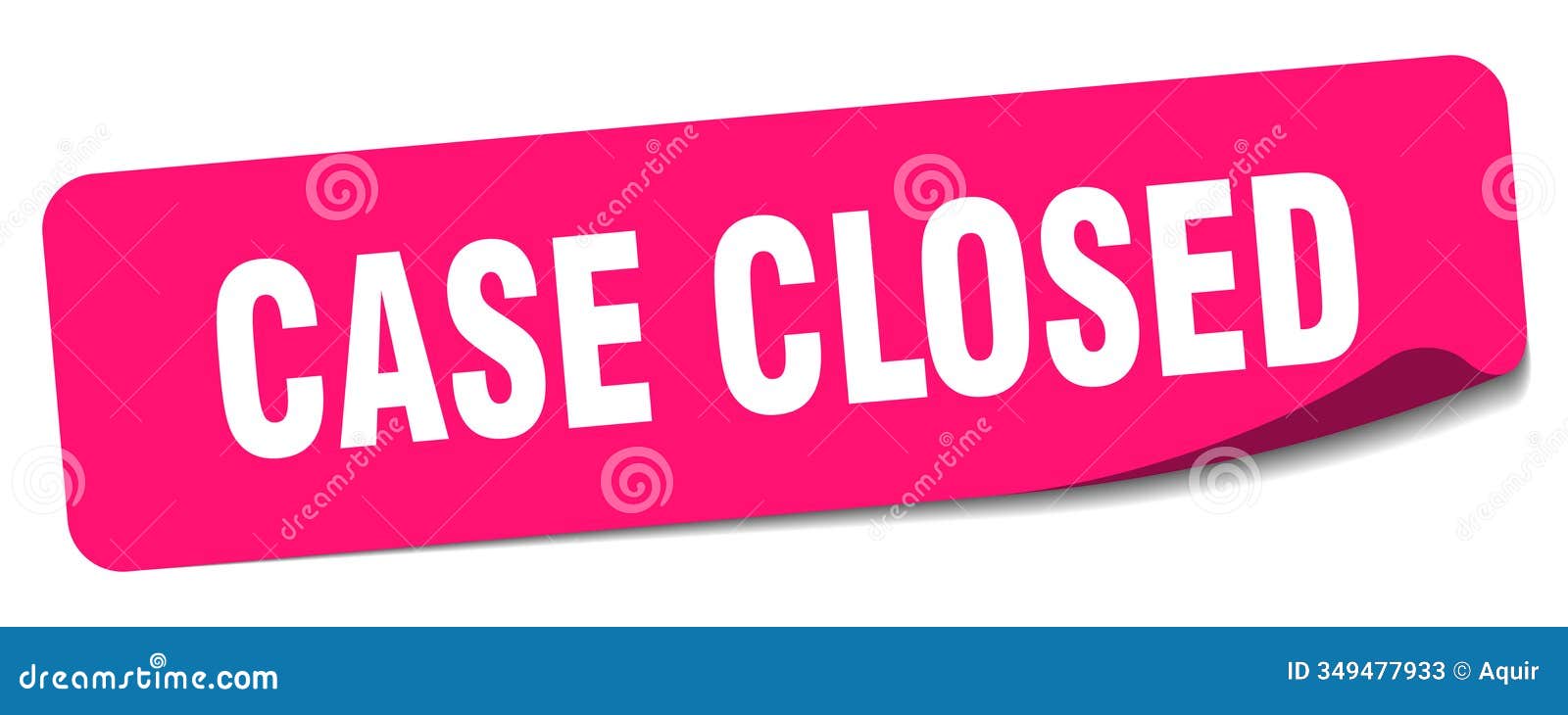 Case Closed Sticker. Case Closed Sign On Transparent Background Cartoon ...