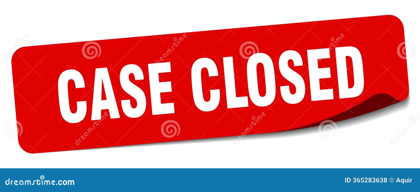 Case Closed Sticker. Case Closed Sign On Transparent Background Cartoon ...