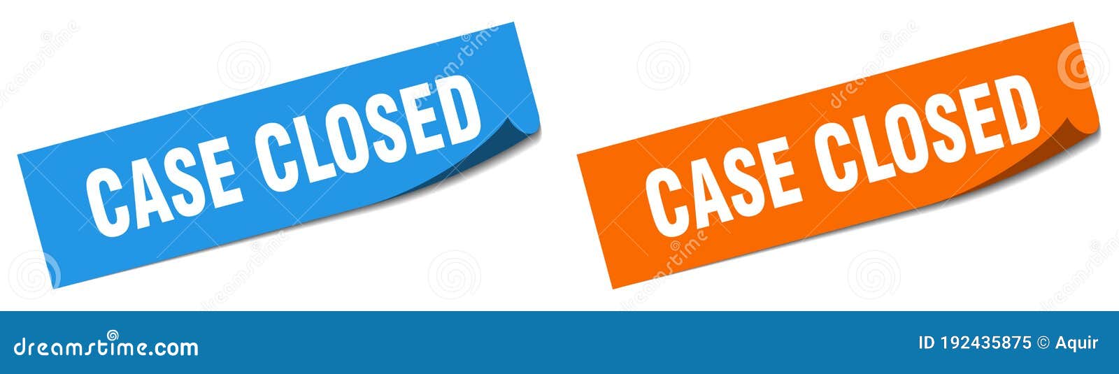Case Closed Sticker. Case Closed Sign Set Stock Vector - Illustration ...