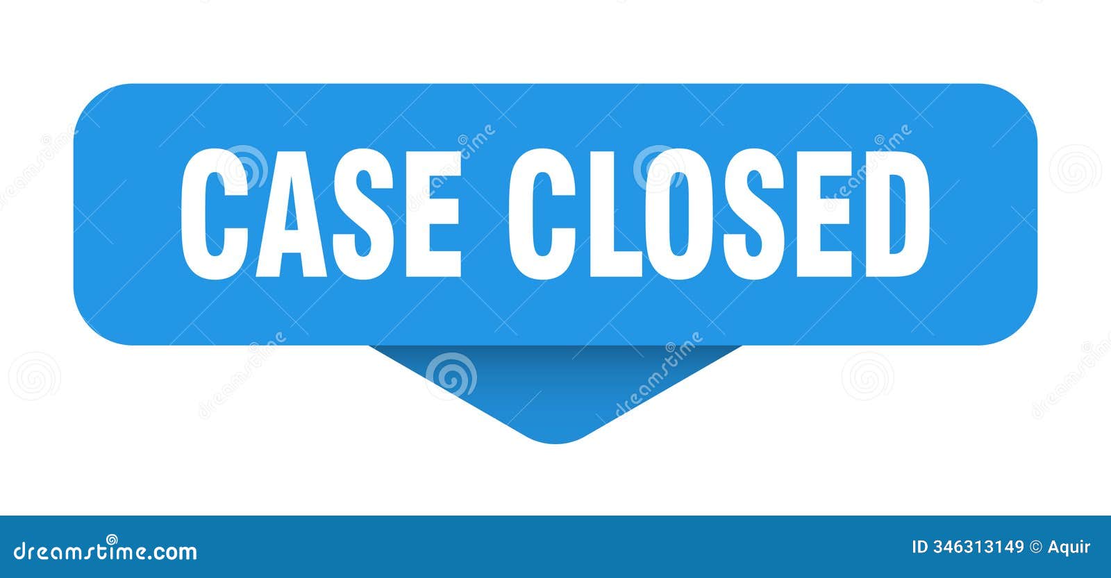 Case Closed Sticker. Case Closed Sign On Transparent Background Cartoon ...