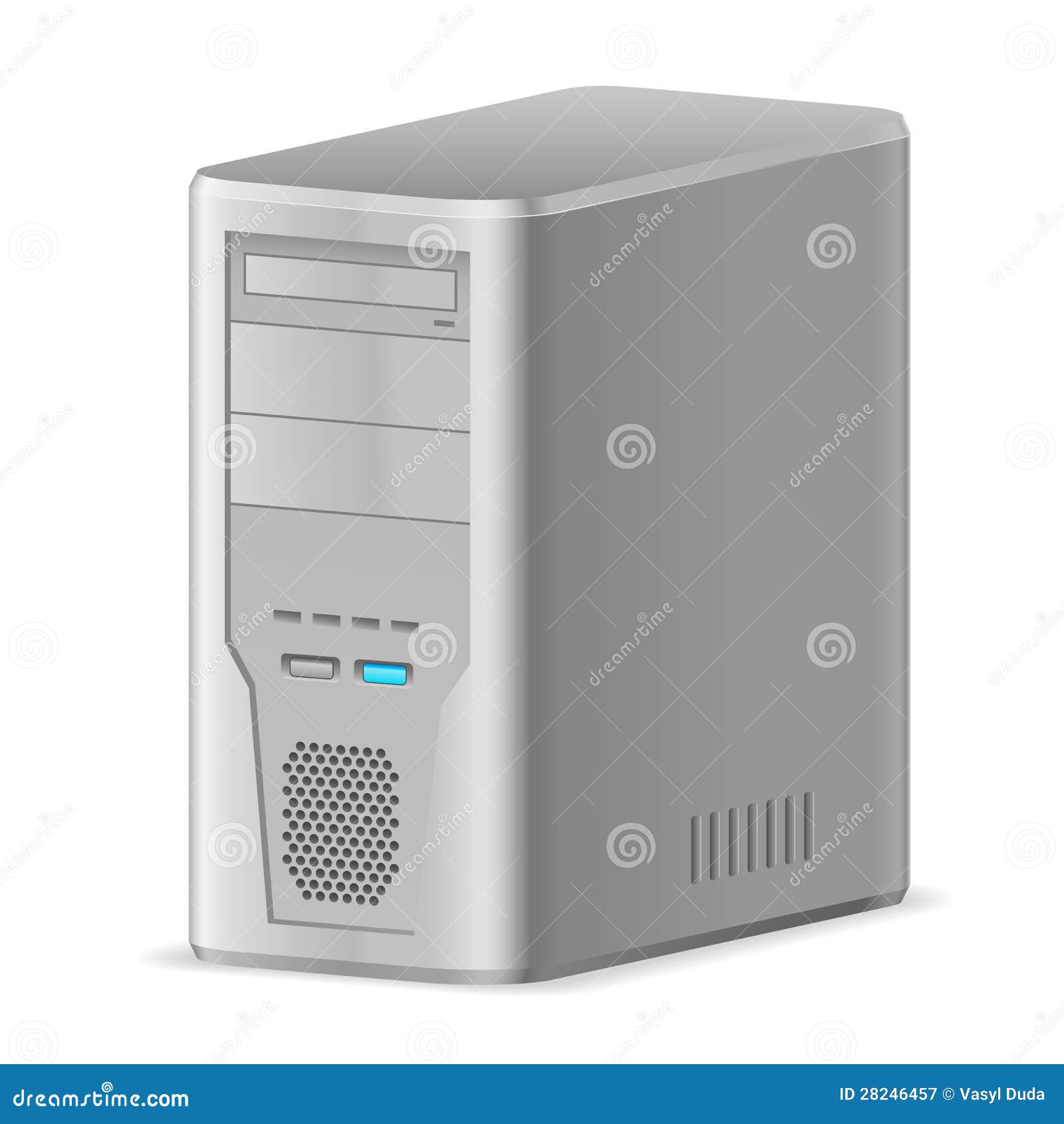 Case of Computer stock vector. Illustration of power - 28246457