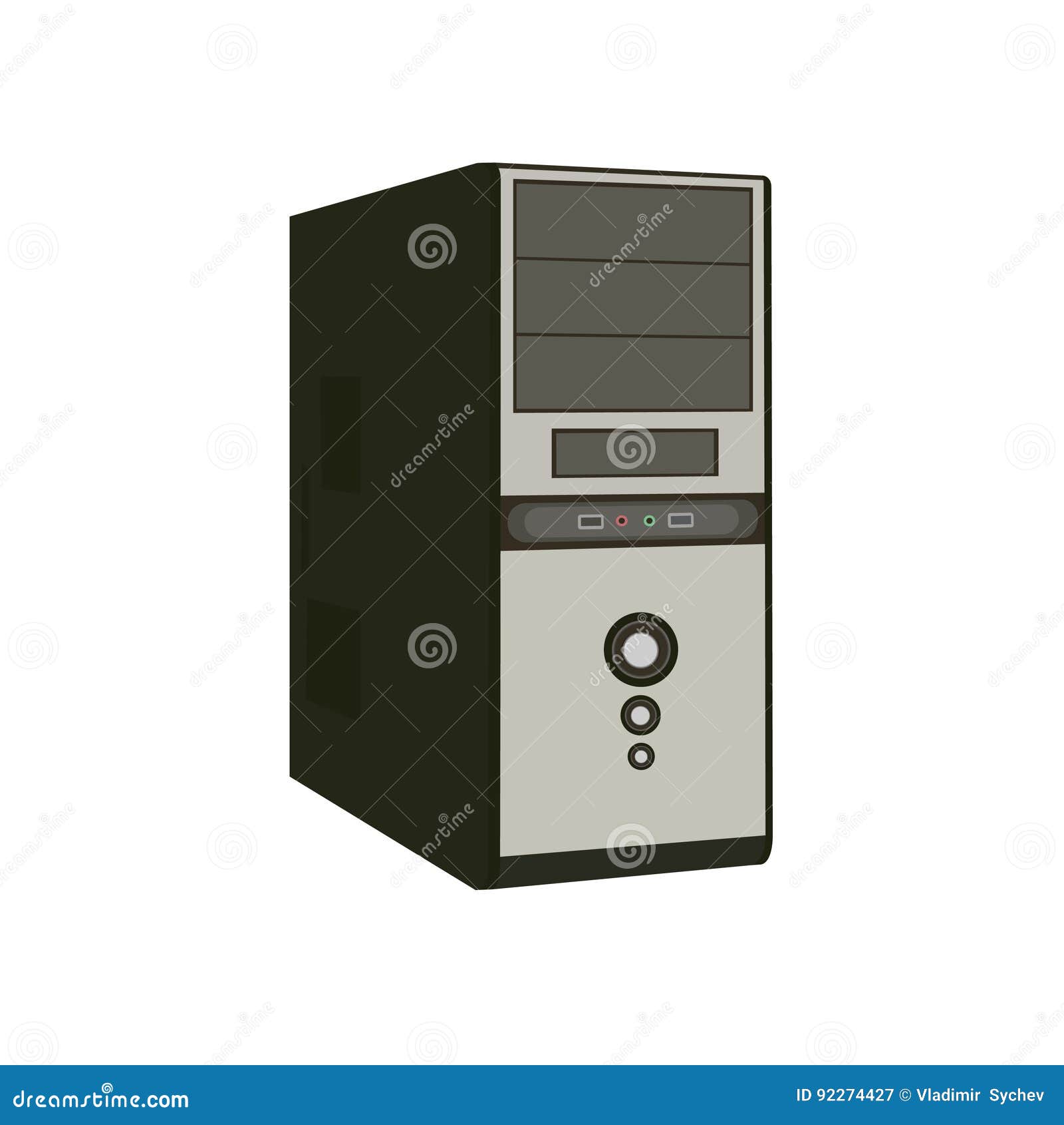 The case for the computer. stock illustration. Illustration of internet ...