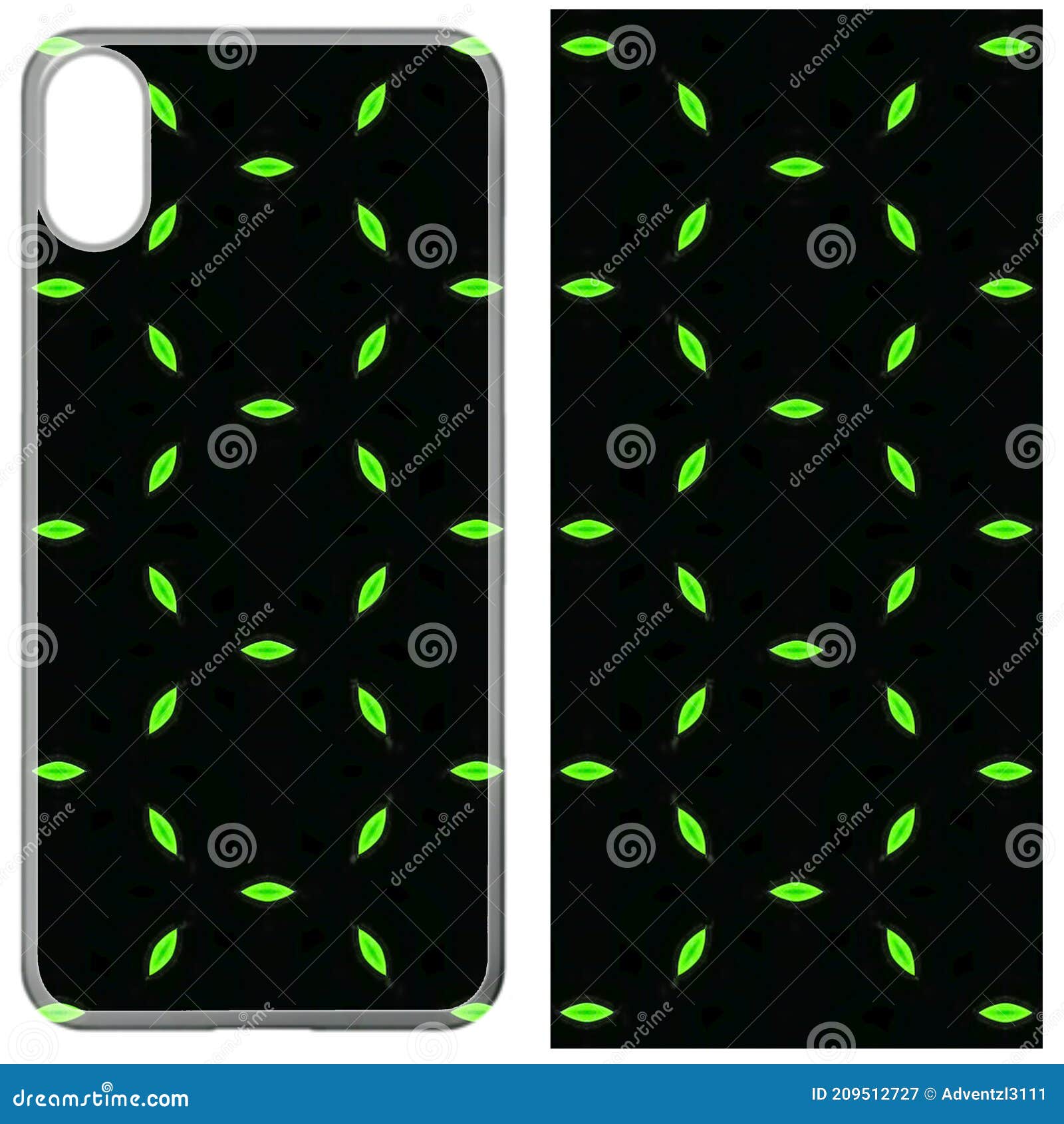 Case Cover Vector Template, Simple Design with Color Pattern Texture on ...