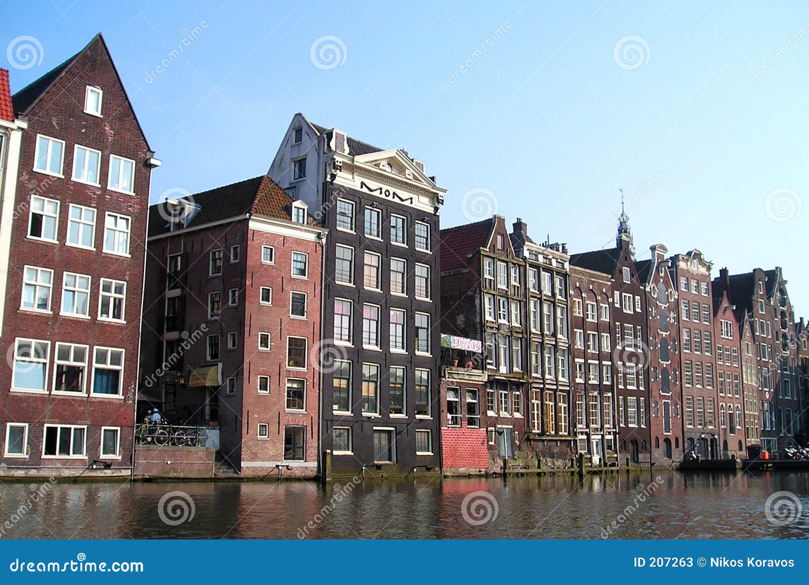 Case di Amsterdam immagine stock. Immagine di olanda, architettura - 207263