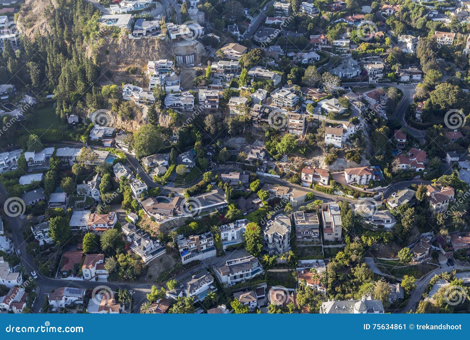 Case Di Hillside Los Angeles Fotografia Editoriale - Immagine di ...