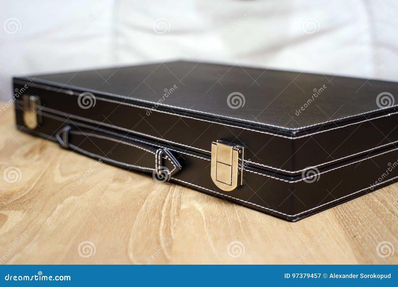 Case for Documents Closeup View, New and Rectangular Stock Image ...