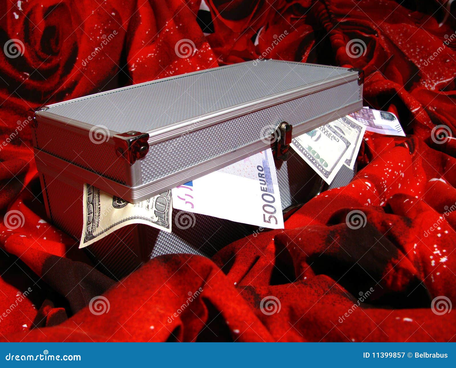 Case full of money stock image. Image of chest, finances - 11399857