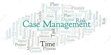 Case Management Word Cloud, Made with Text only. Stock Illustration ...